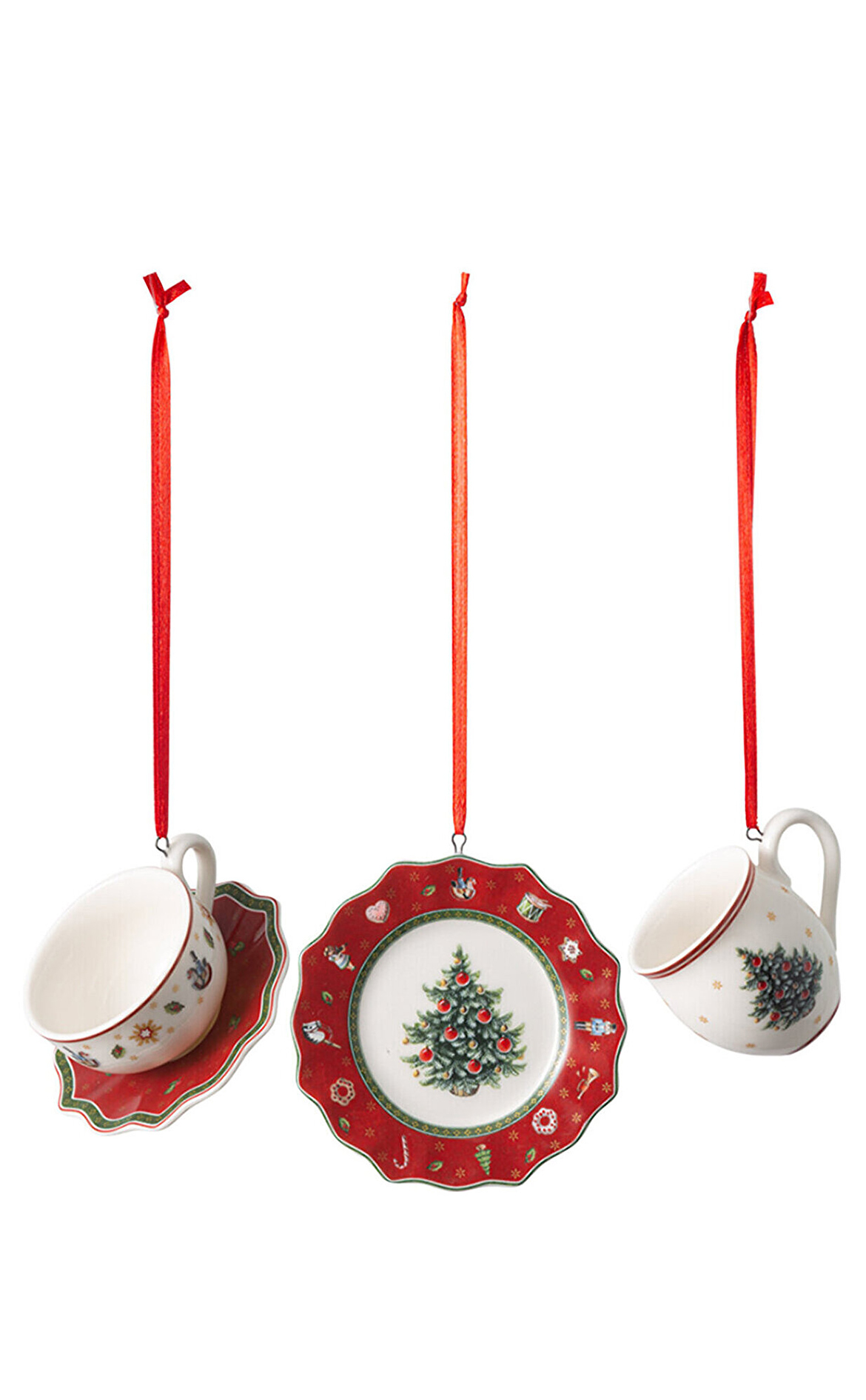 Villeroy & Boch-Villeroy &  Boch Toy's Delight Decor Yılbaşı Ağaç Süsü, 3'lü Villeroy & Boch-Villeroy &  Boch Toy's Delight Decor Yılbaşı Ağaç Süsü, 3'lü