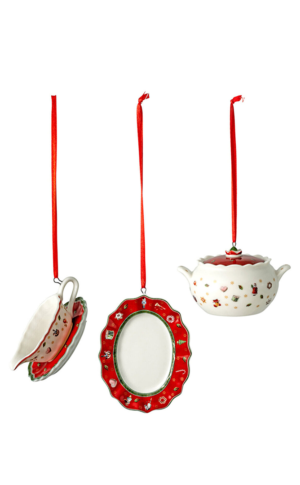 Villeroy & Boch-Villeroy &  Boch Toy's Delight Decor Yılbaşı Ağaç Süsü, 3'lü Villeroy & Boch-Villeroy &  Boch Toy's Delight Decor Yılbaşı Ağaç Süsü, 3'lü
