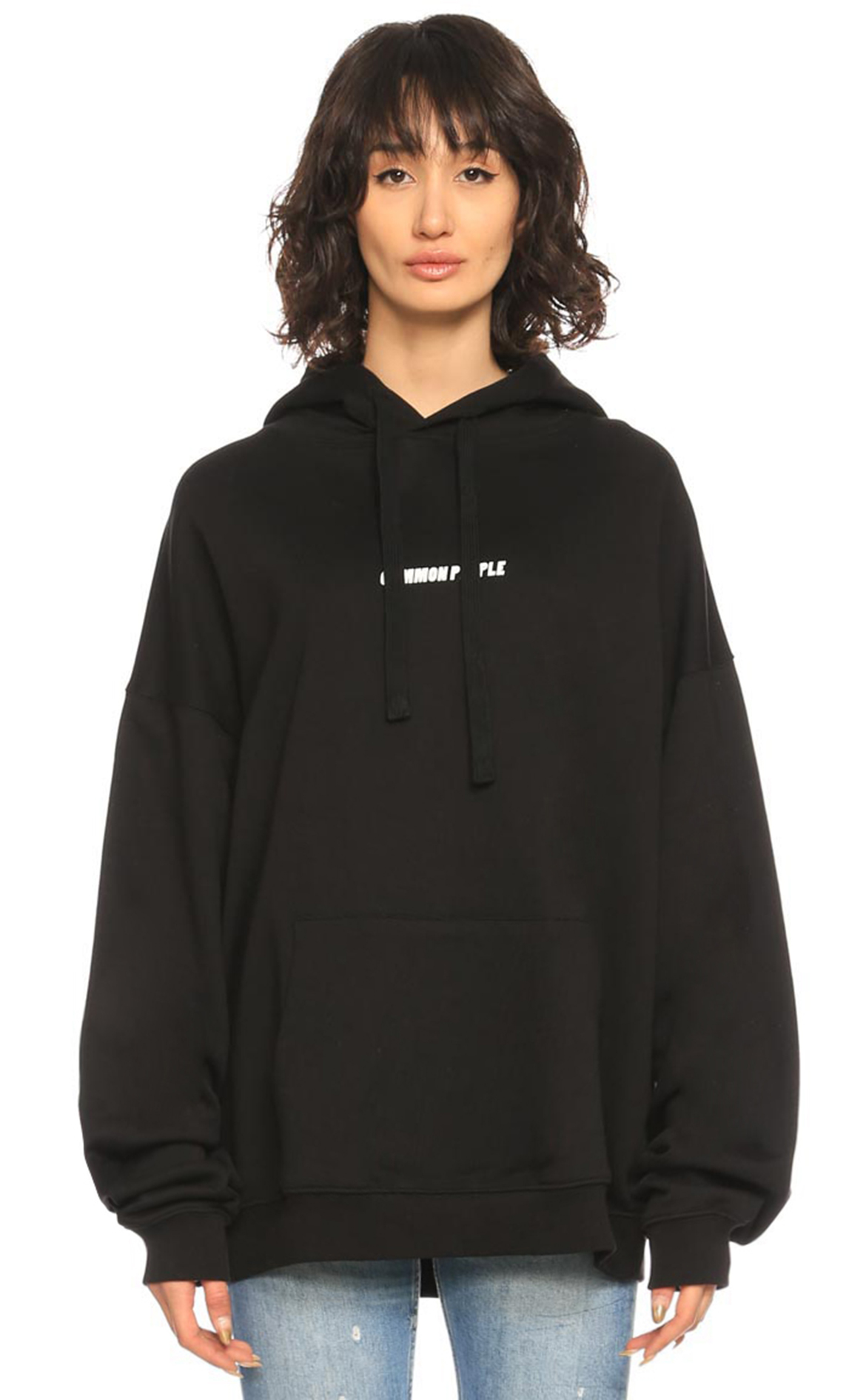 Common People-Common People Siyah Hoodie Common People-Common People Siyah Hoodie