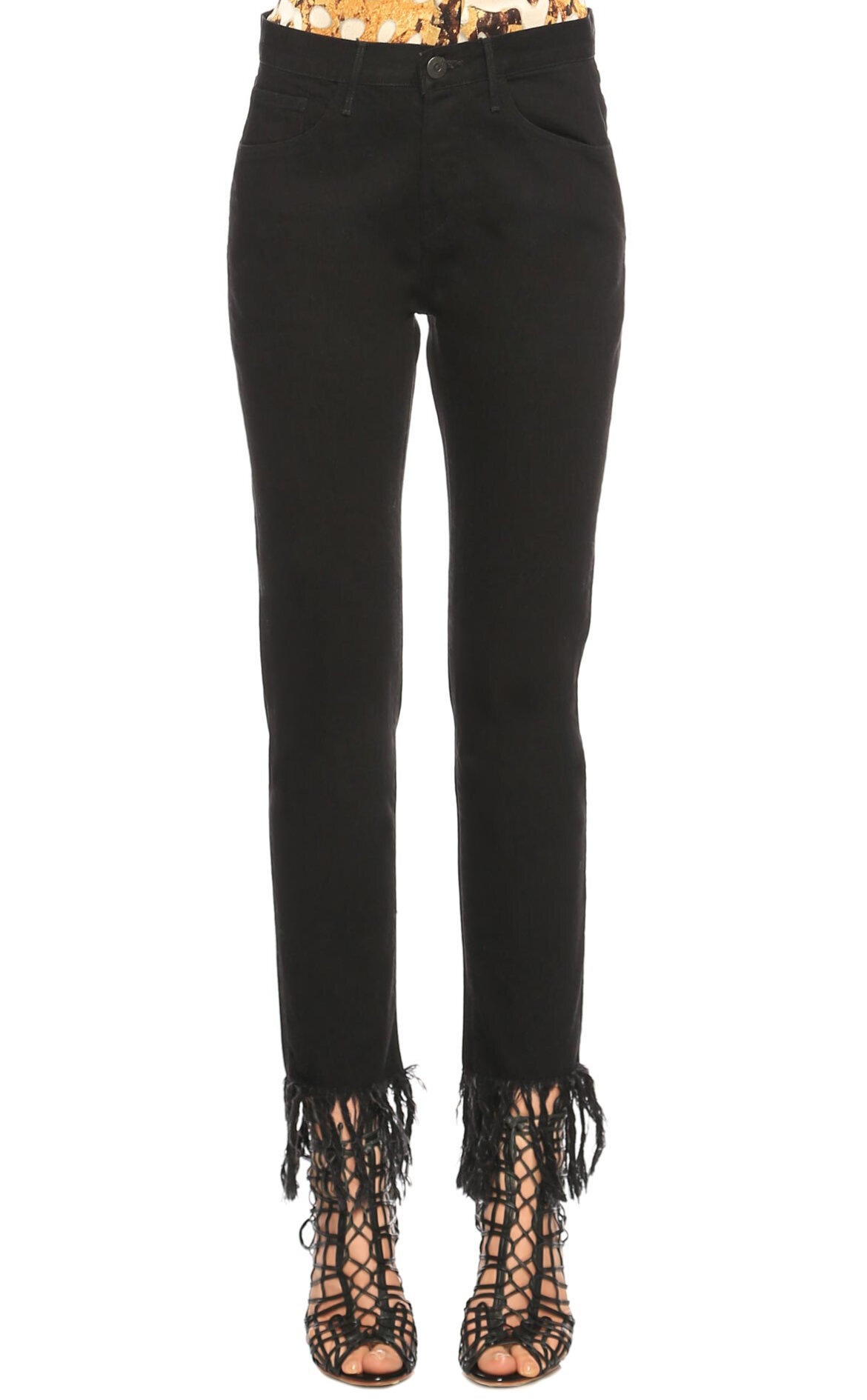 3X1-3X1 Siyah Jean Pantolon