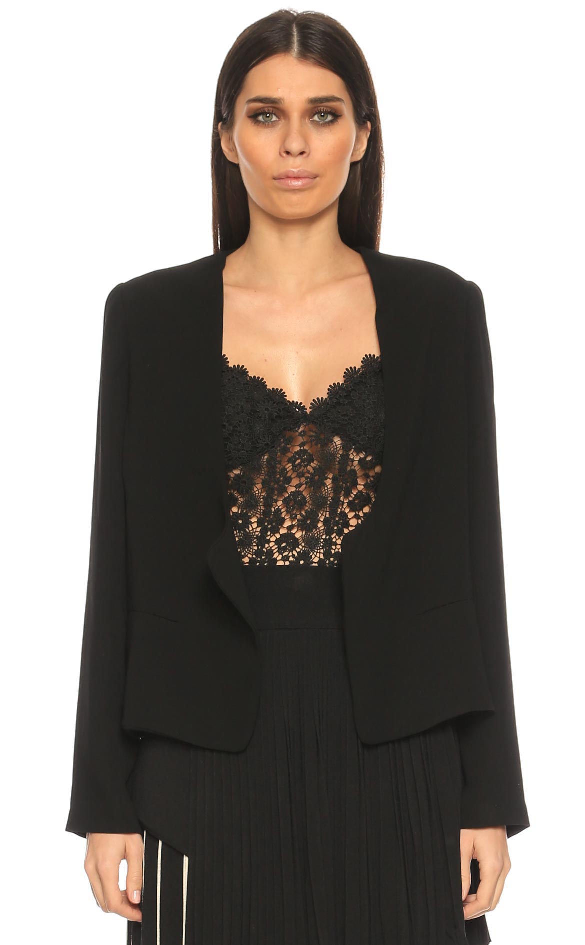 Diane Von Furstenberg-Diane Von Furstenberg Siyah Ceket Diane Von Furstenberg-Diane Von Furstenberg Siyah Ceket