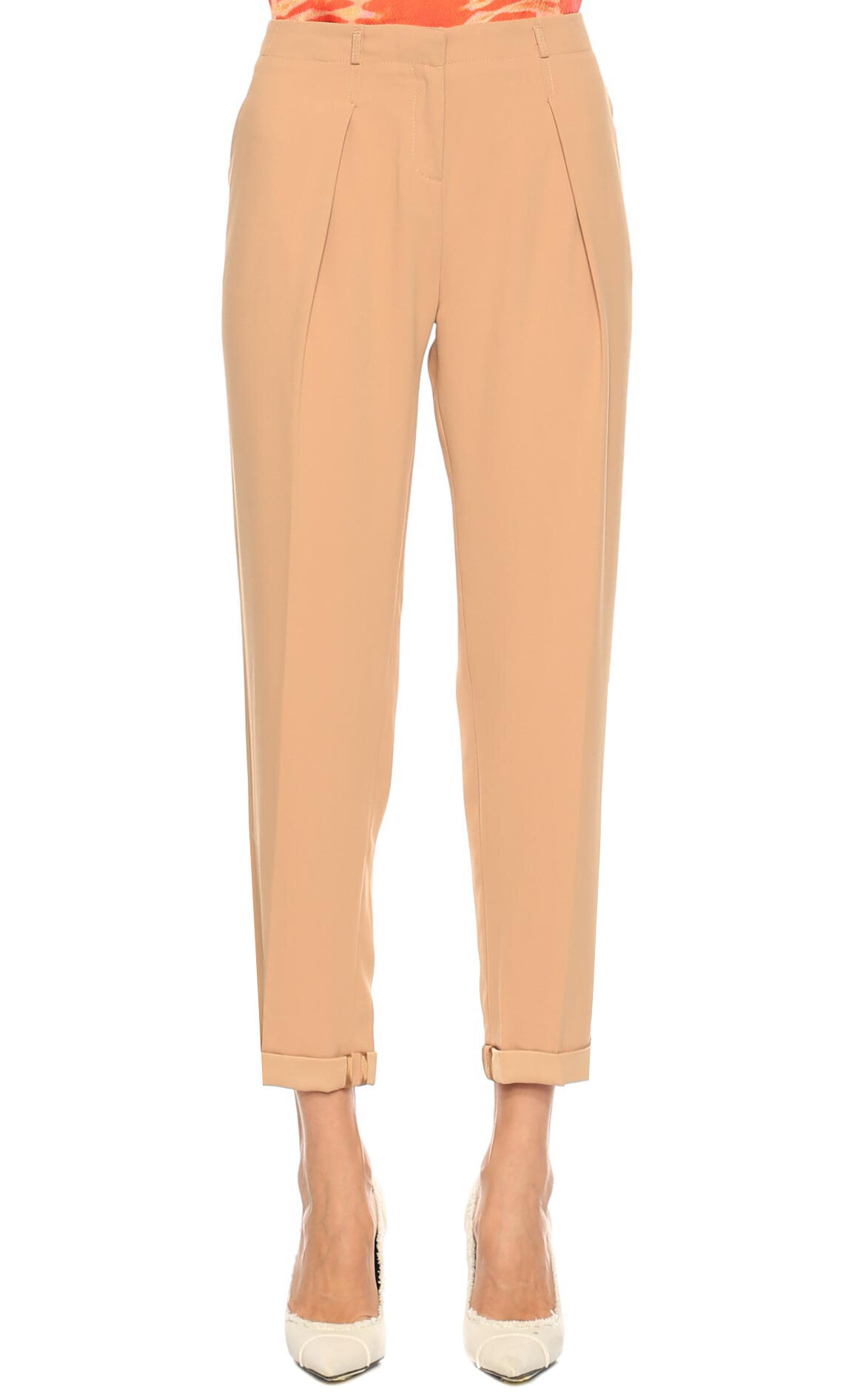 Elisabetta Franchi-Elisabetta Franchi Bej Pantolon