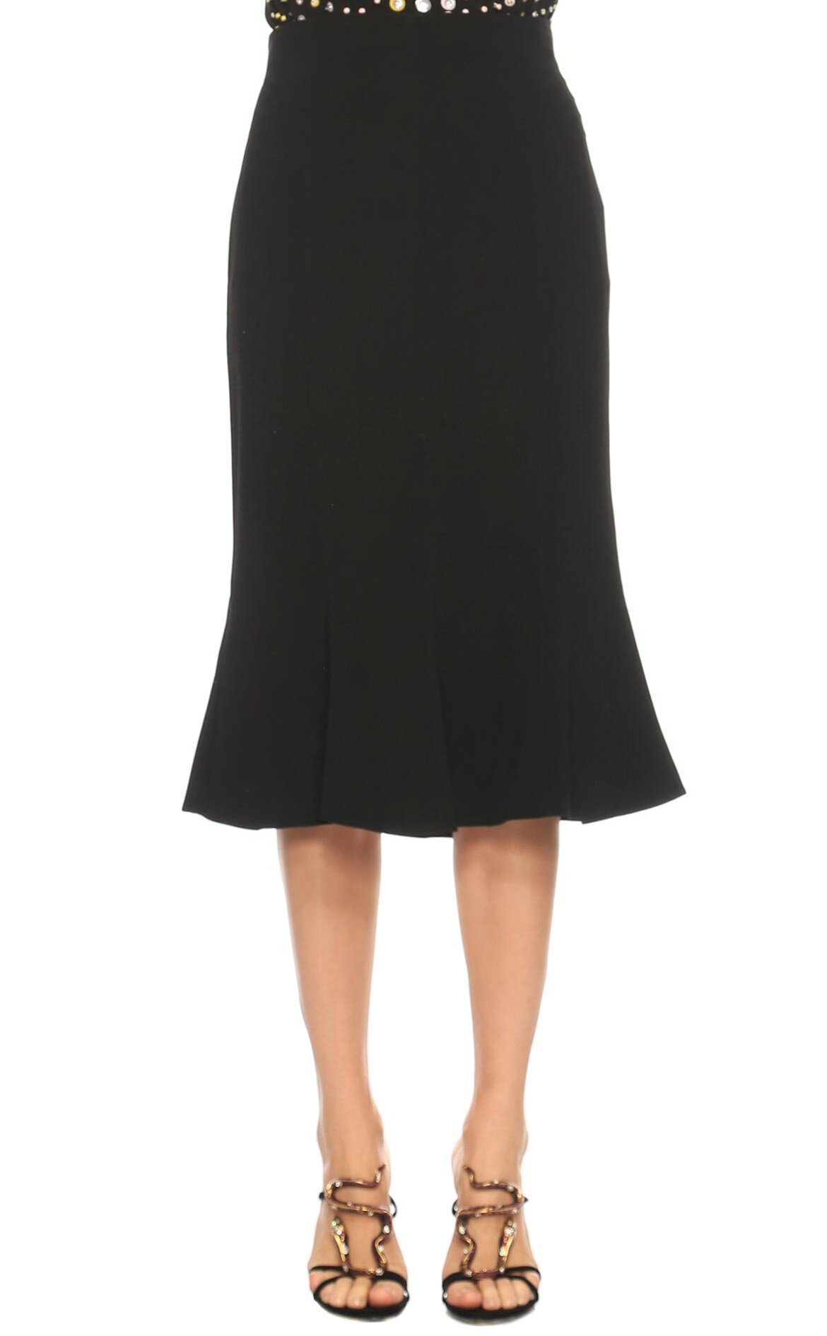 Elisabetta Franchi-Elisabetta Franchi Siyah Etek