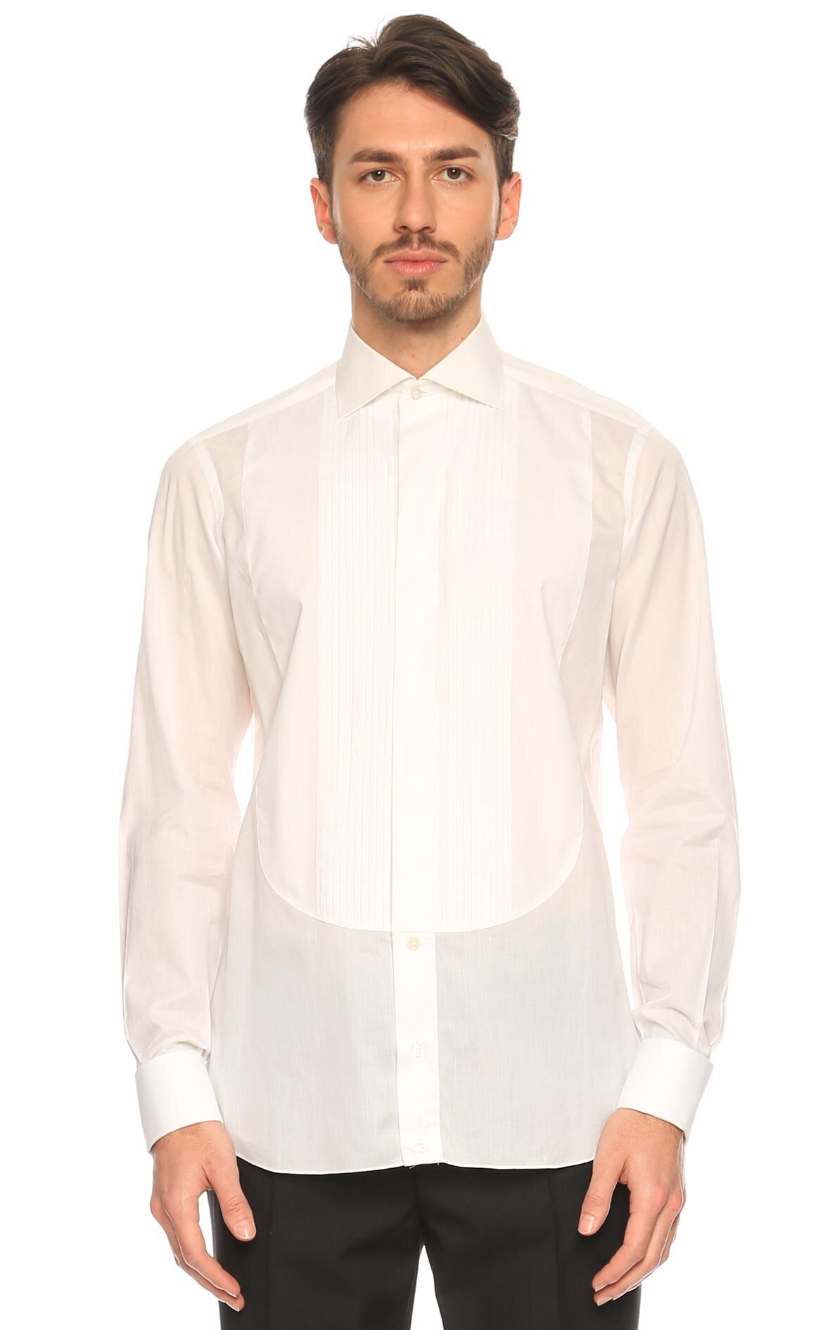 Fray-Fray Beyaz Gömlek