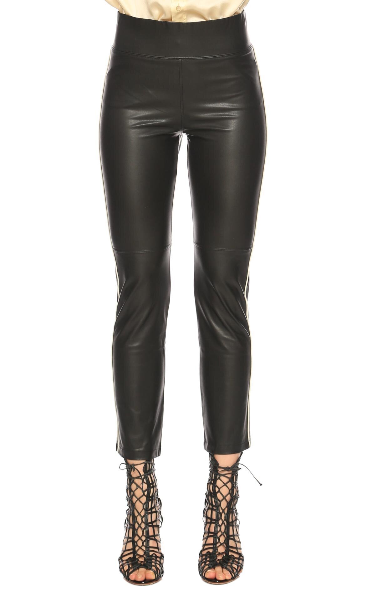 David Lerner-David Lerner Siyah Deri Pantolon David Lerner-David Lerner Siyah Deri Pantolon