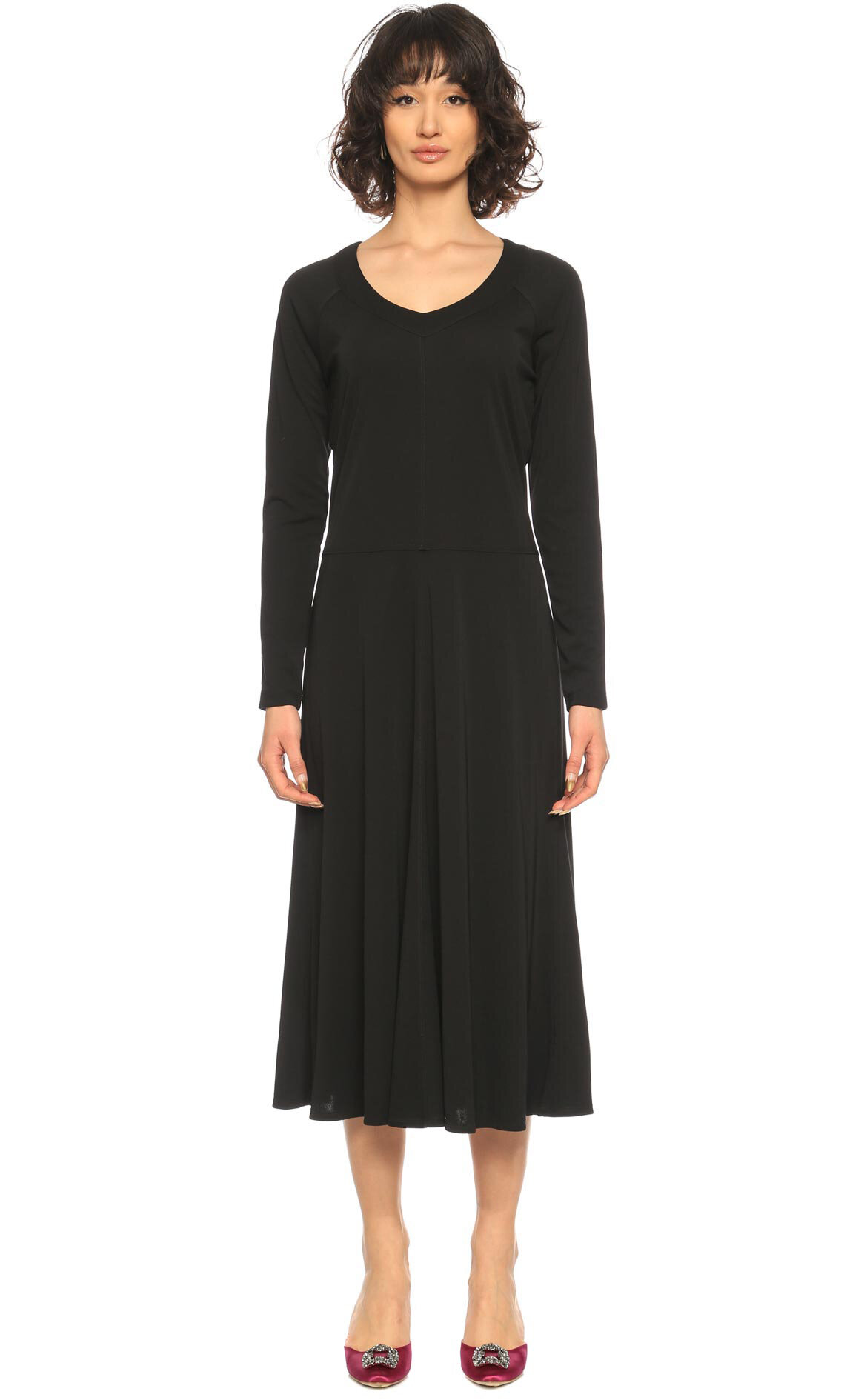 DKNY-Dkny Siyah Elbise