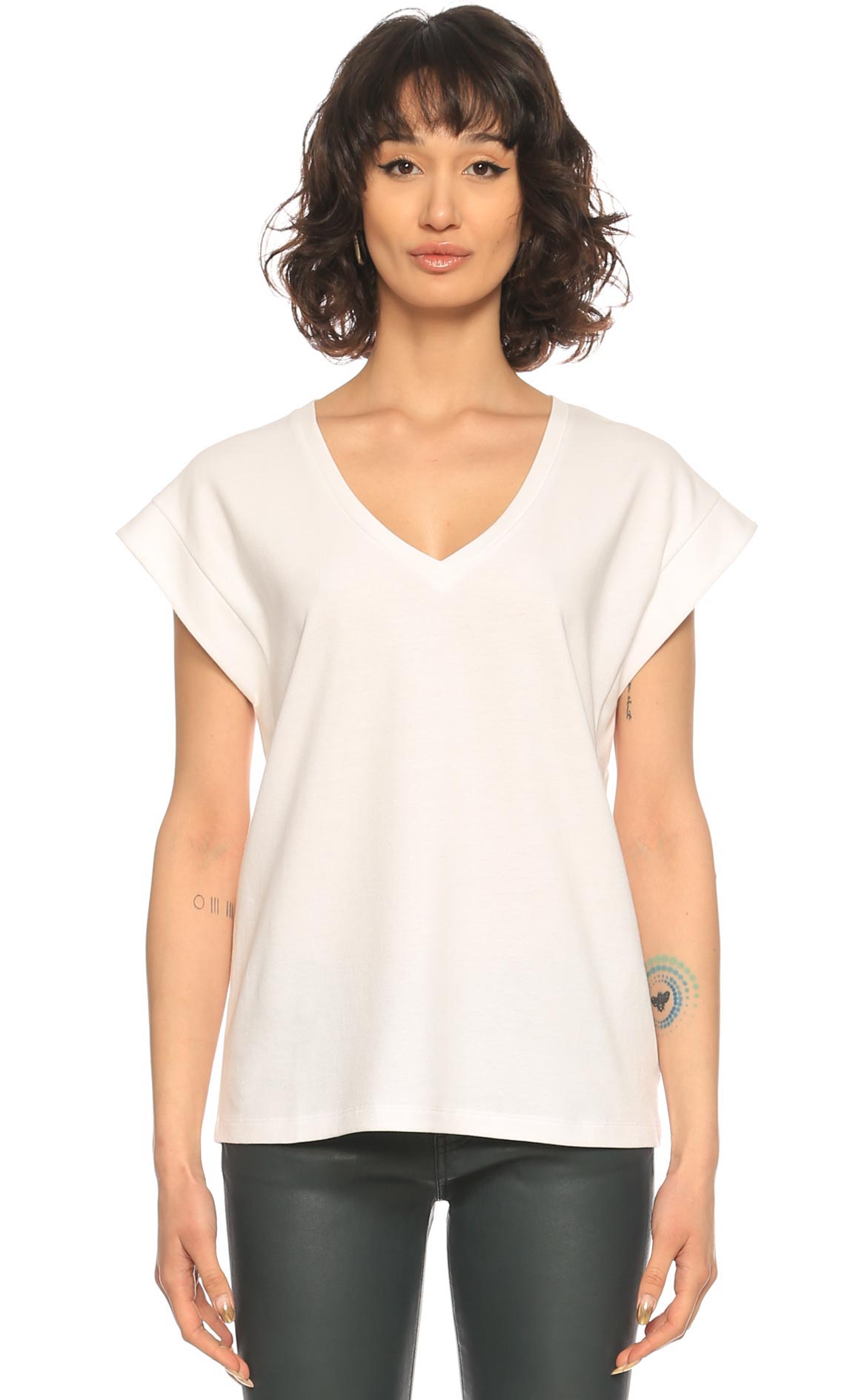 Mier-Mier Beyaz T-Shirt Mier-Mier Beyaz T-Shirt