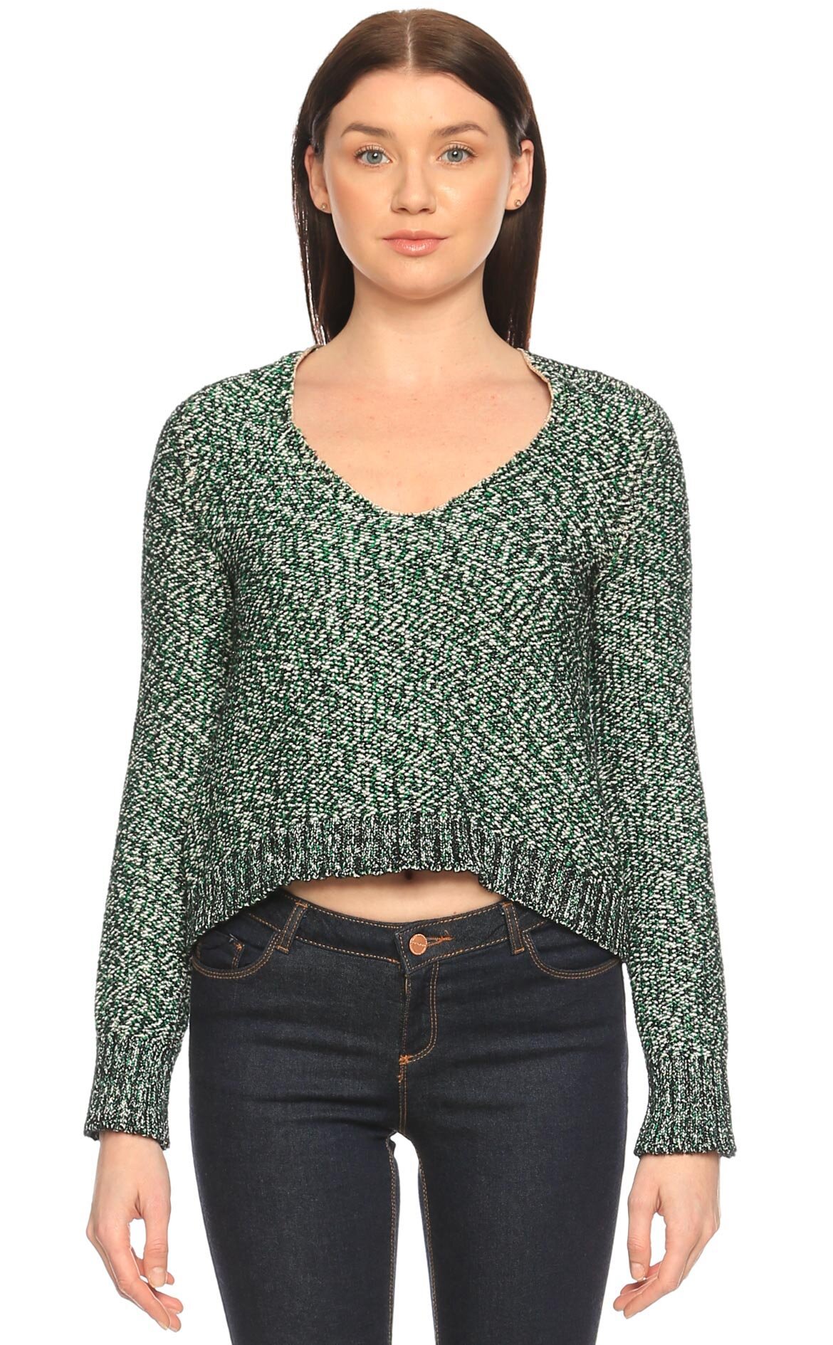 Lanvin-Lanvin V Yaka Yeşil Triko Lanvin-Lanvin V Yaka Yeşil Triko