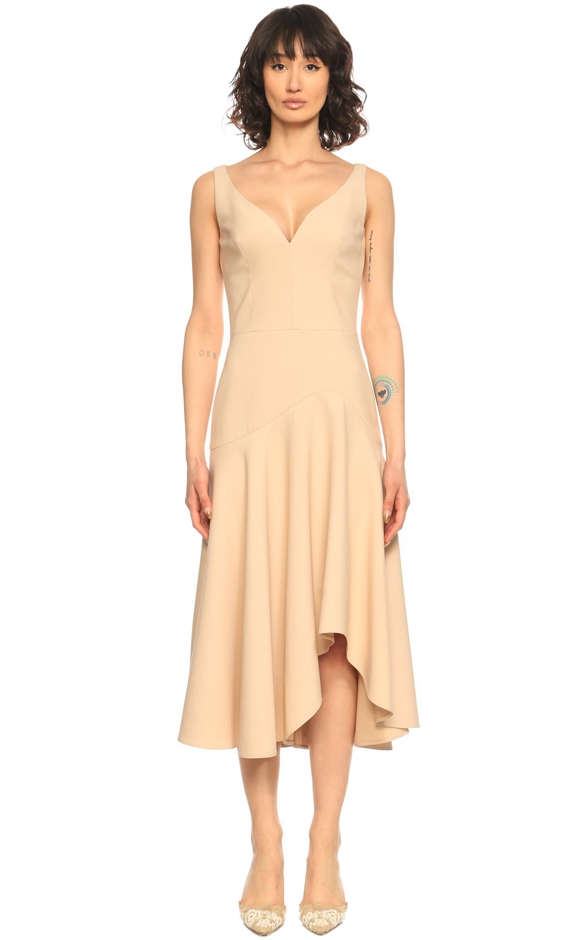 Alexander McQueen-Alexander McQueen Pudra Rengi Elbise Alexander McQueen-Alexander McQueen Pudra Rengi Elbise