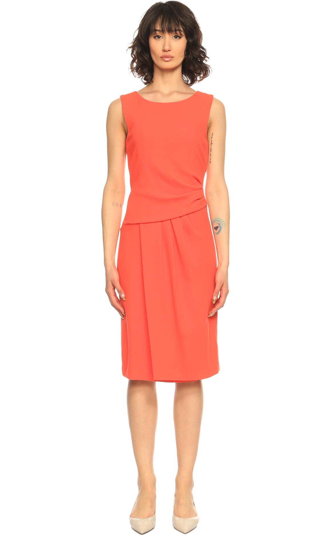 Carolina Herrera-Carolina Herrera Turuncu Elbise