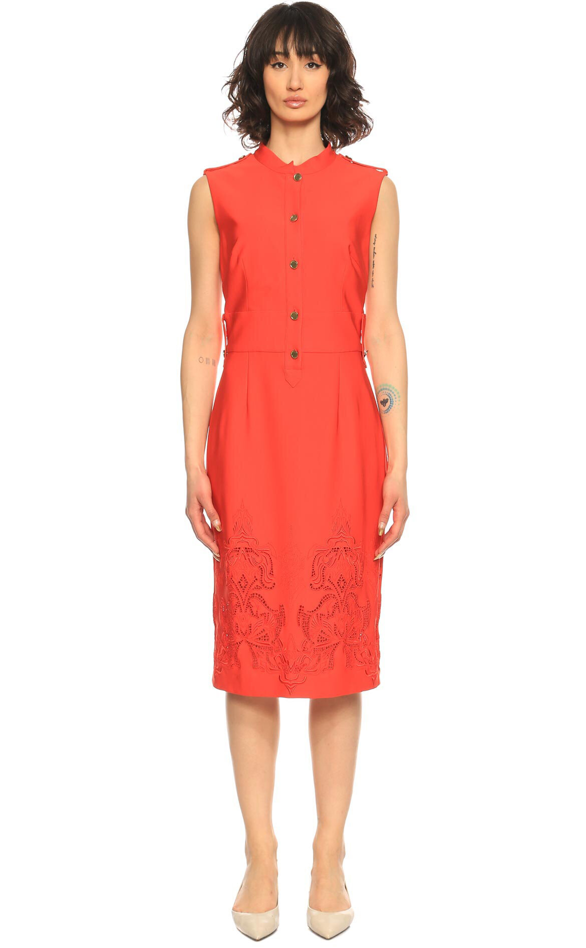 Zuhair Murad-Zuhair Murad Dik Yaka Elbise