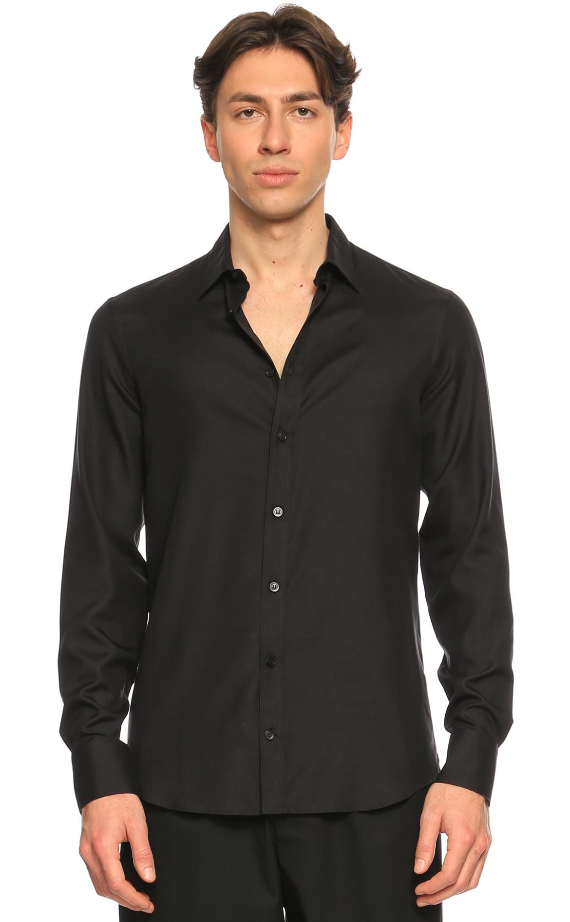 Alexander McQueen-Alexander McQueen Siyah Gömlek Alexander McQueen-Alexander McQueen Siyah Gömlek