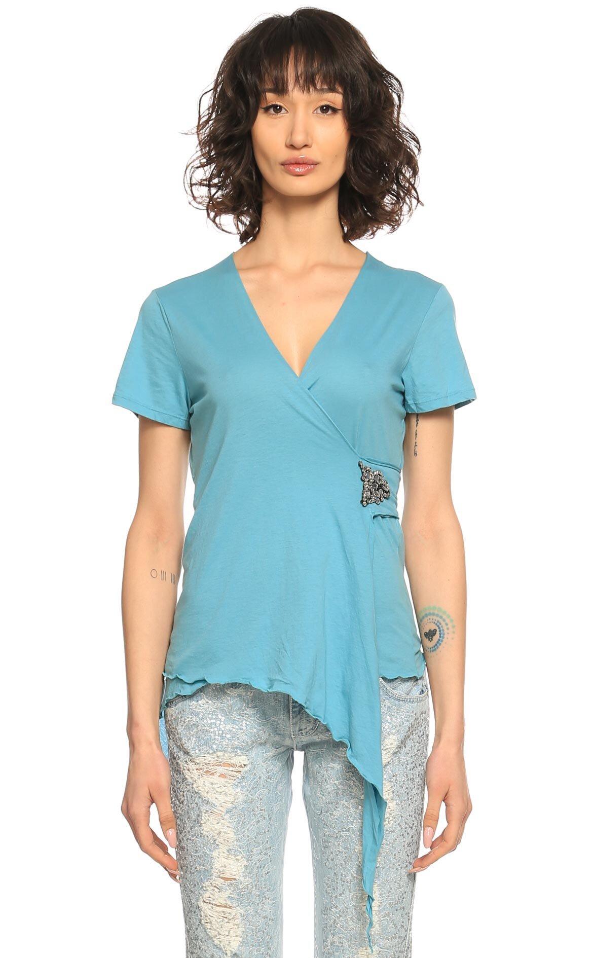 Fornarina Jeans-Fornarina Sarı T-Shirt Fornarina Jeans-Fornarina Sarı T-Shirt