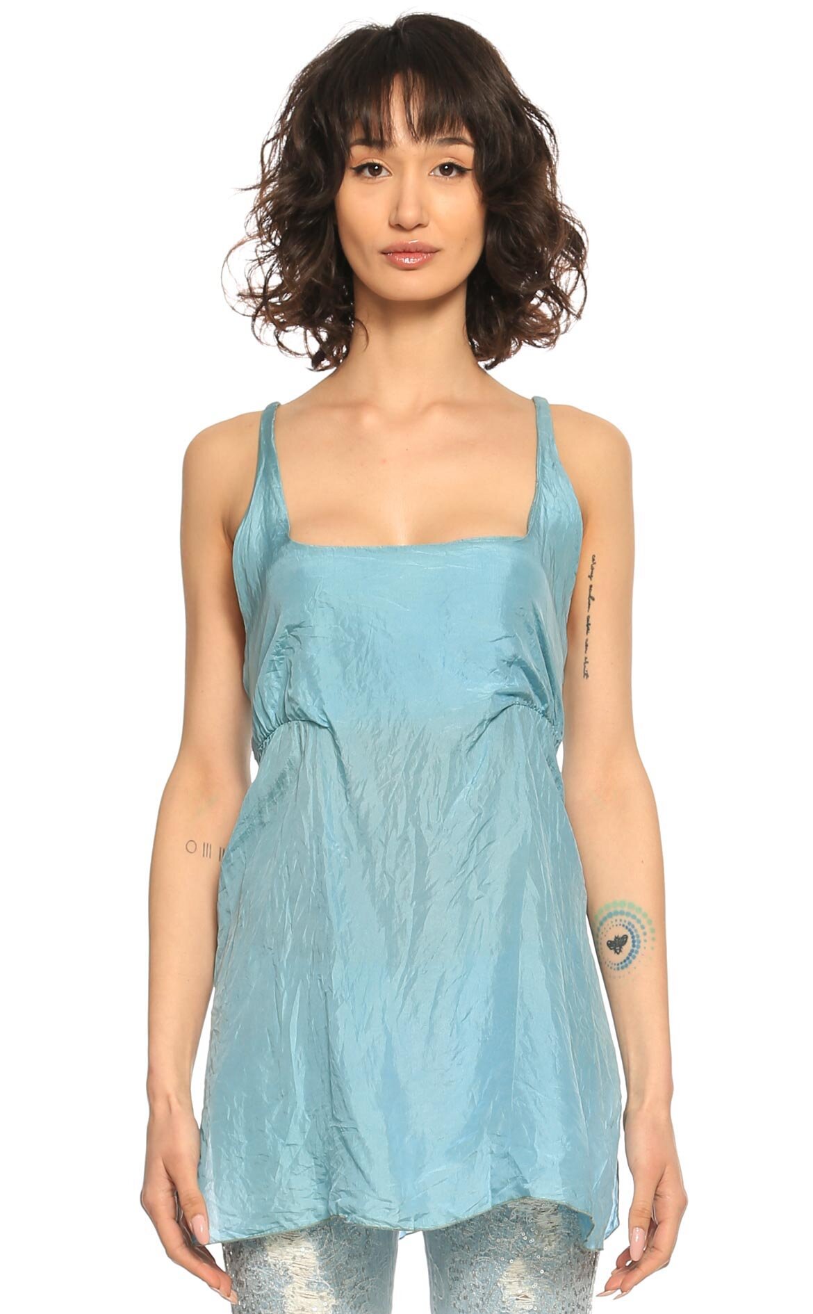 Fornarina Jeans-Fornarina Mavi T-Shirt Fornarina Jeans-Fornarina Mavi T-Shirt