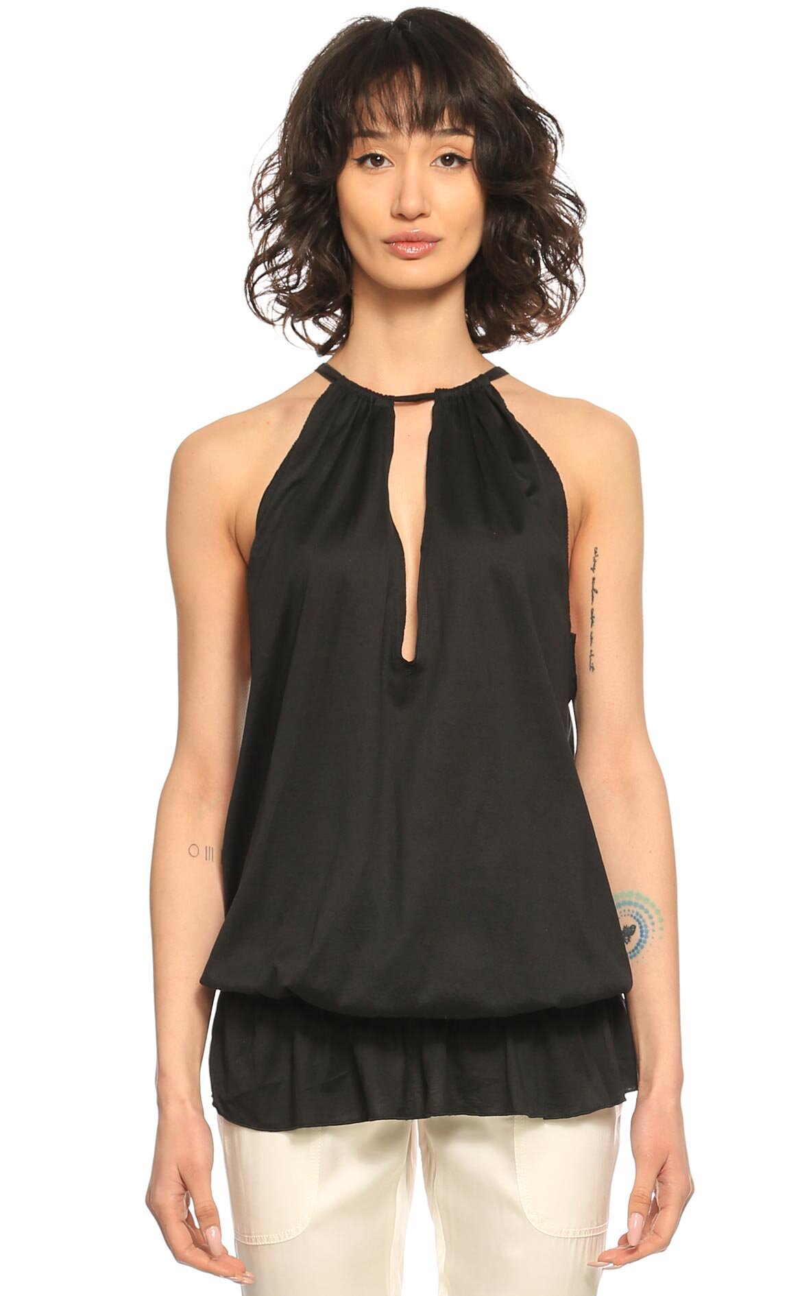 Fornarina Jeans-Fornarina Siyah T-Shirt Fornarina Jeans-Fornarina Siyah T-Shirt