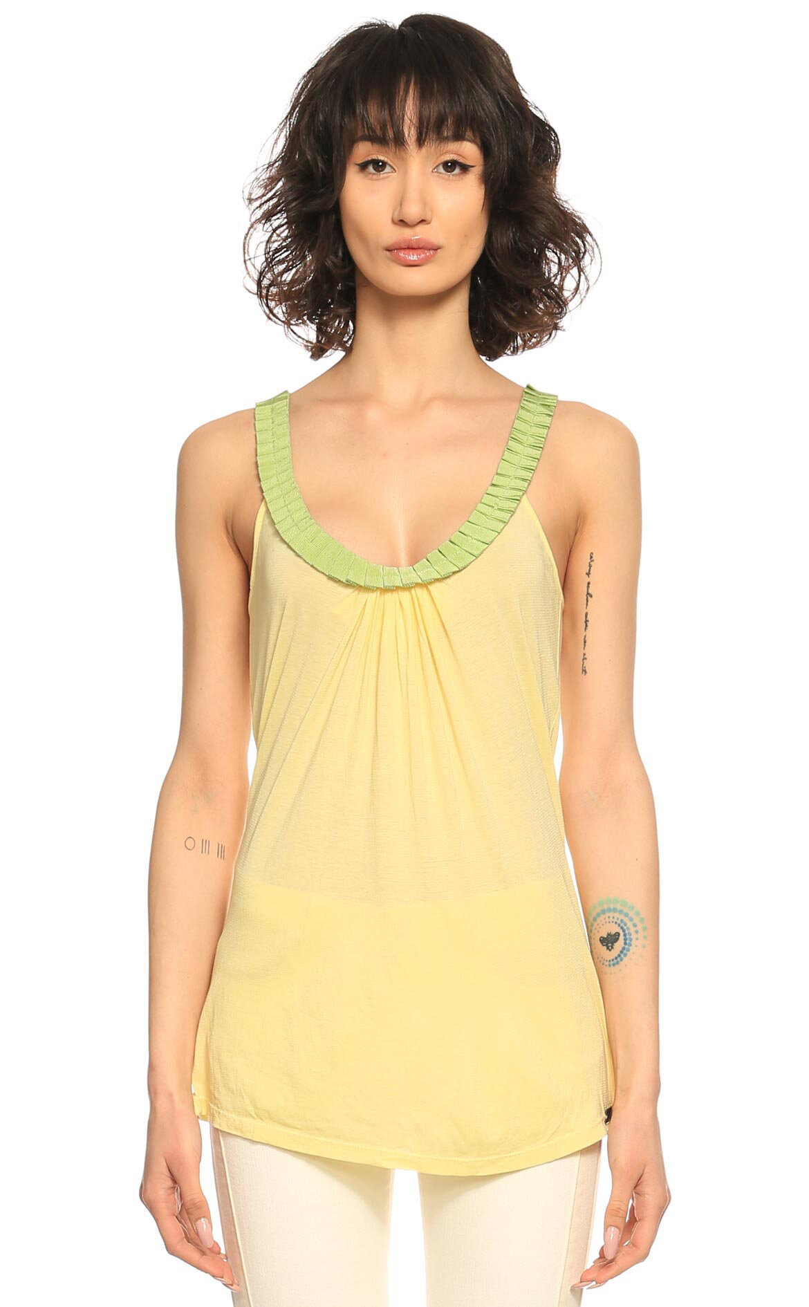 Ltd Jeans-Fornarina Sarı T-Shirt Ltd Jeans-Fornarina Sarı T-Shirt