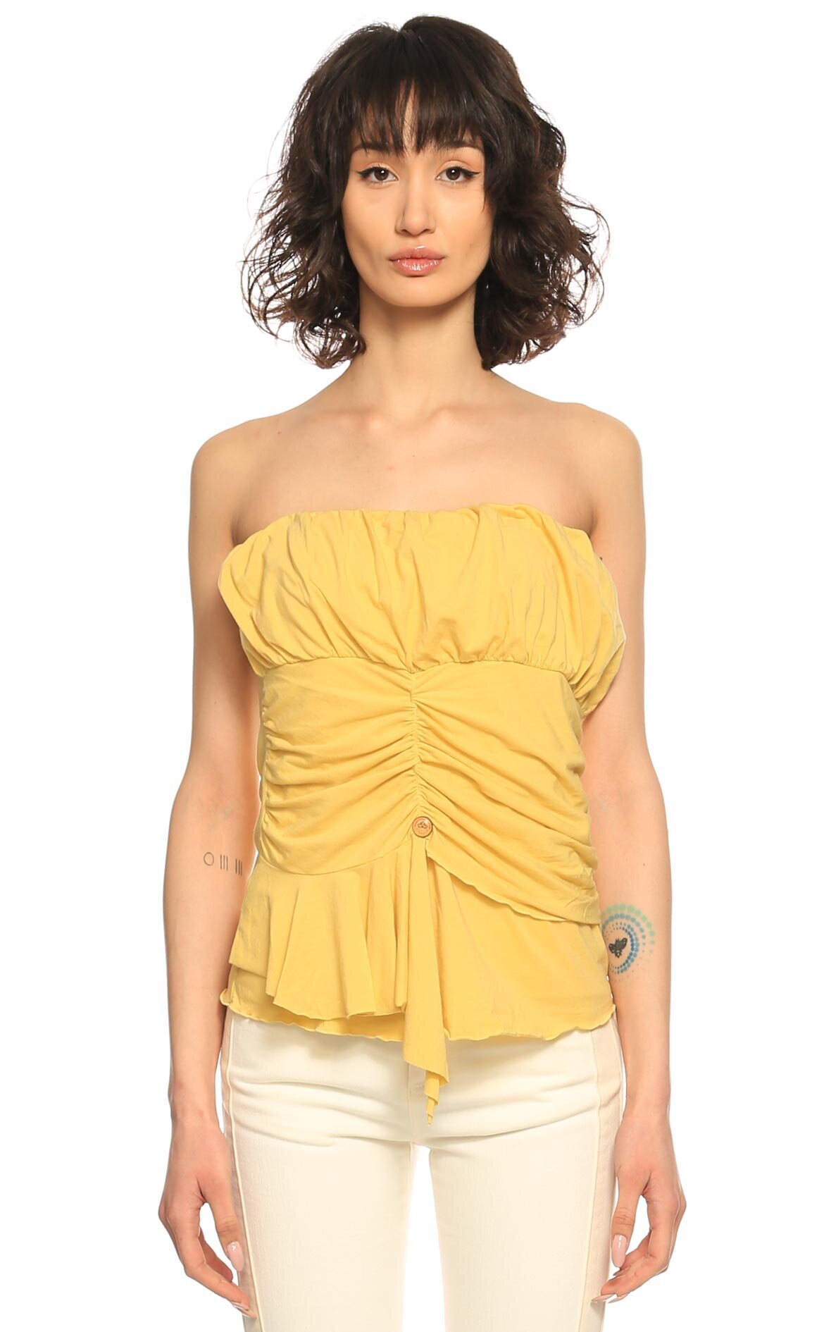 Fornarina Jeans-Fornarina Sarı T-Shirt Fornarina Jeans-Fornarina Sarı T-Shirt