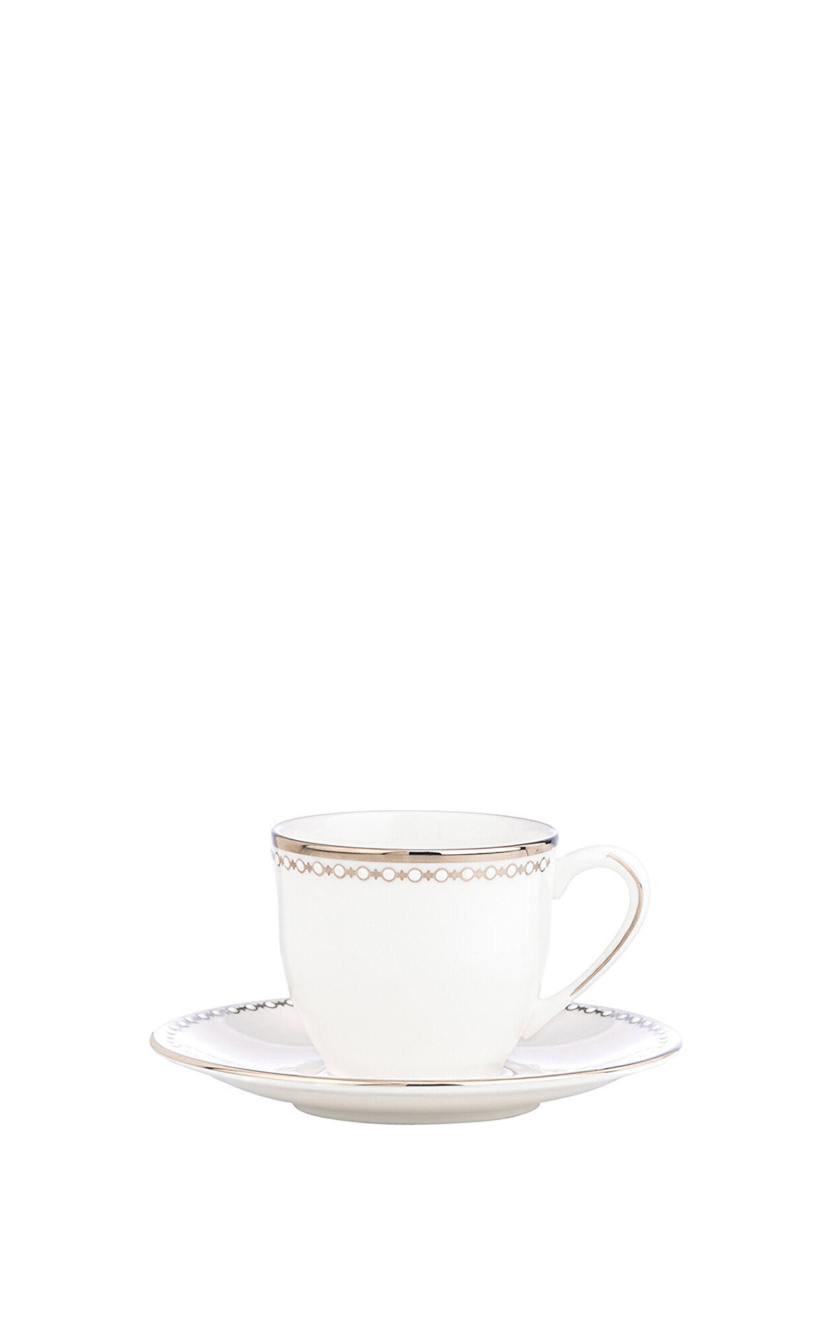 Lenox-Lenox Pearl Platinum Türk Kahvesi Fincan ve Tabağı Lenox-Lenox Pearl Platinum Türk Kahvesi Fincan ve Tabağı