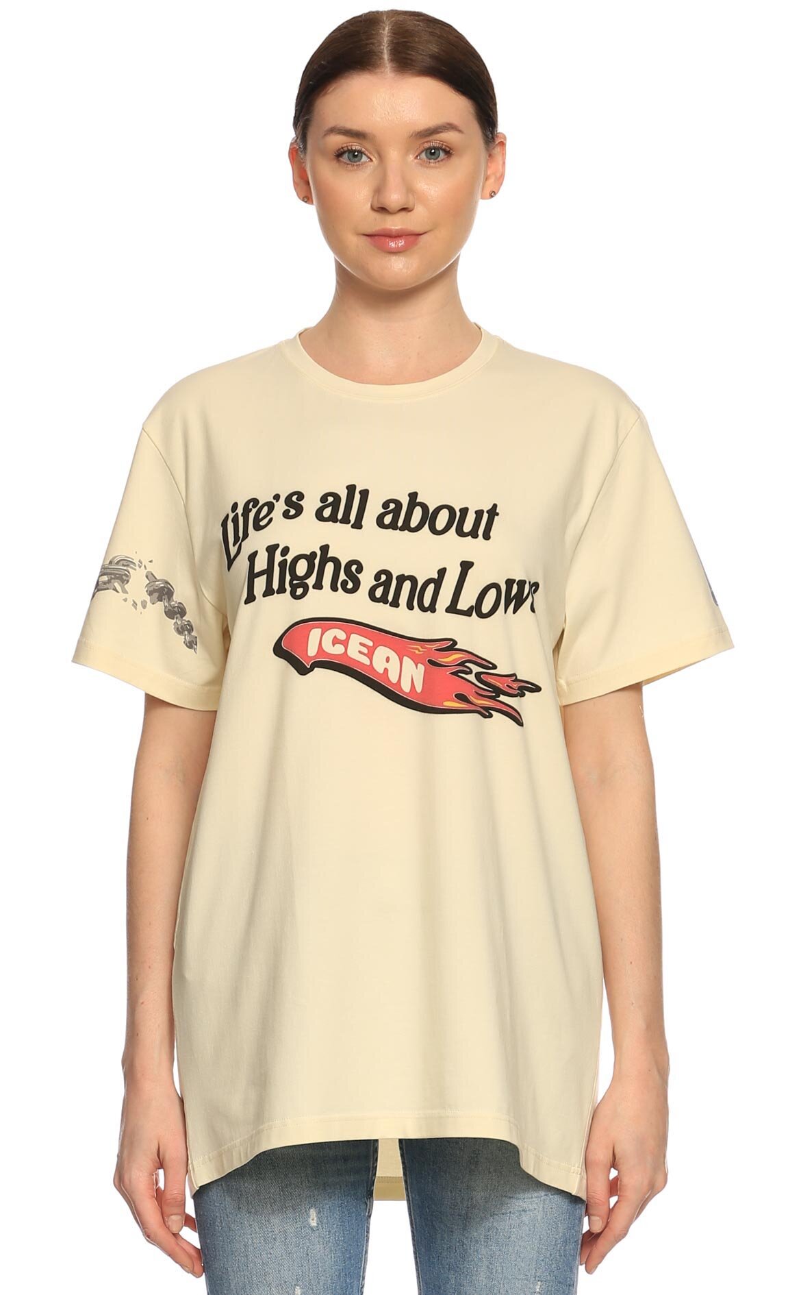 Icean-Icean Bej T-Shirt