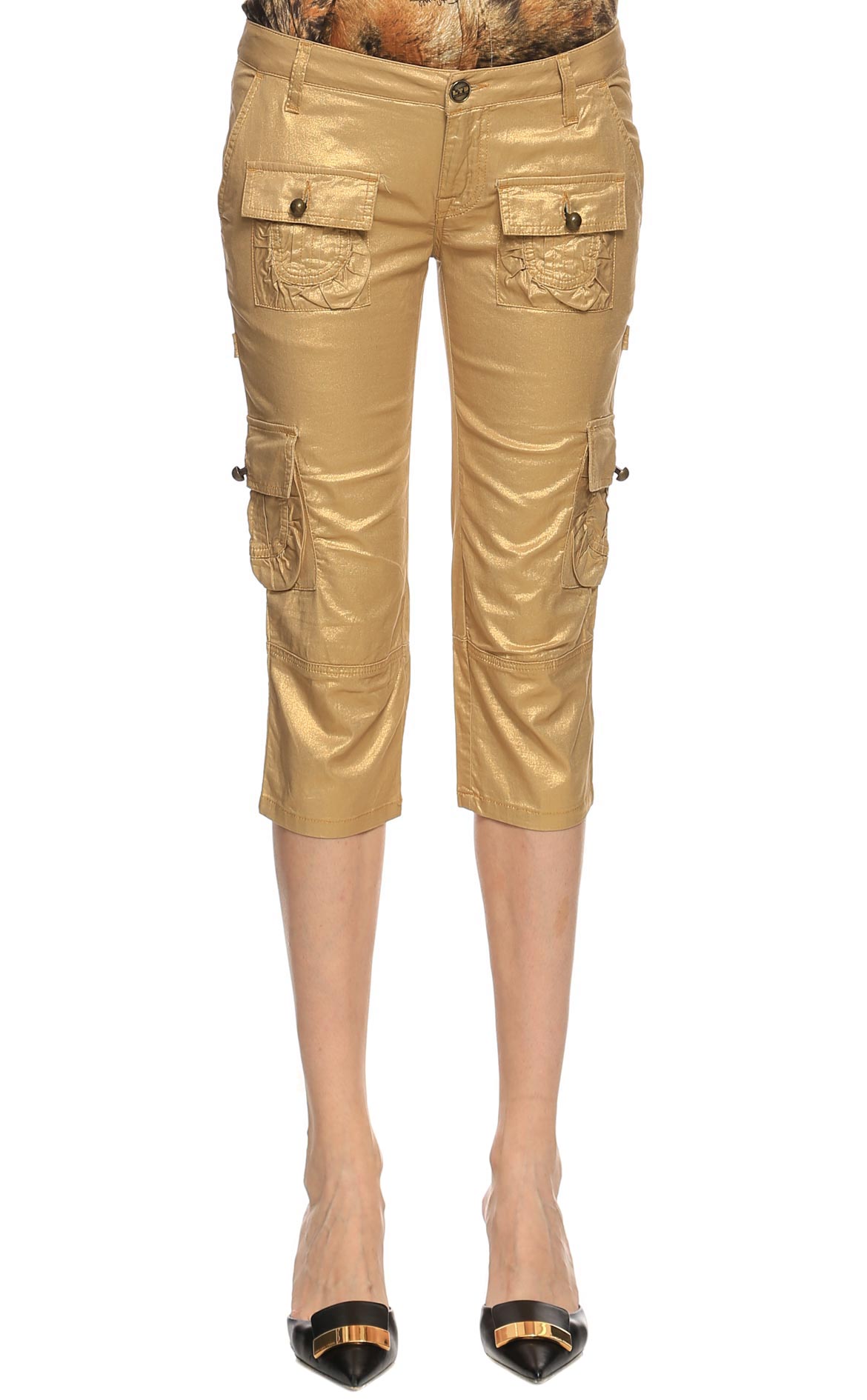 Ltd Jeans-Fornarina Altın Rengi Pantolon Ltd Jeans-Fornarina Altın Rengi Pantolon