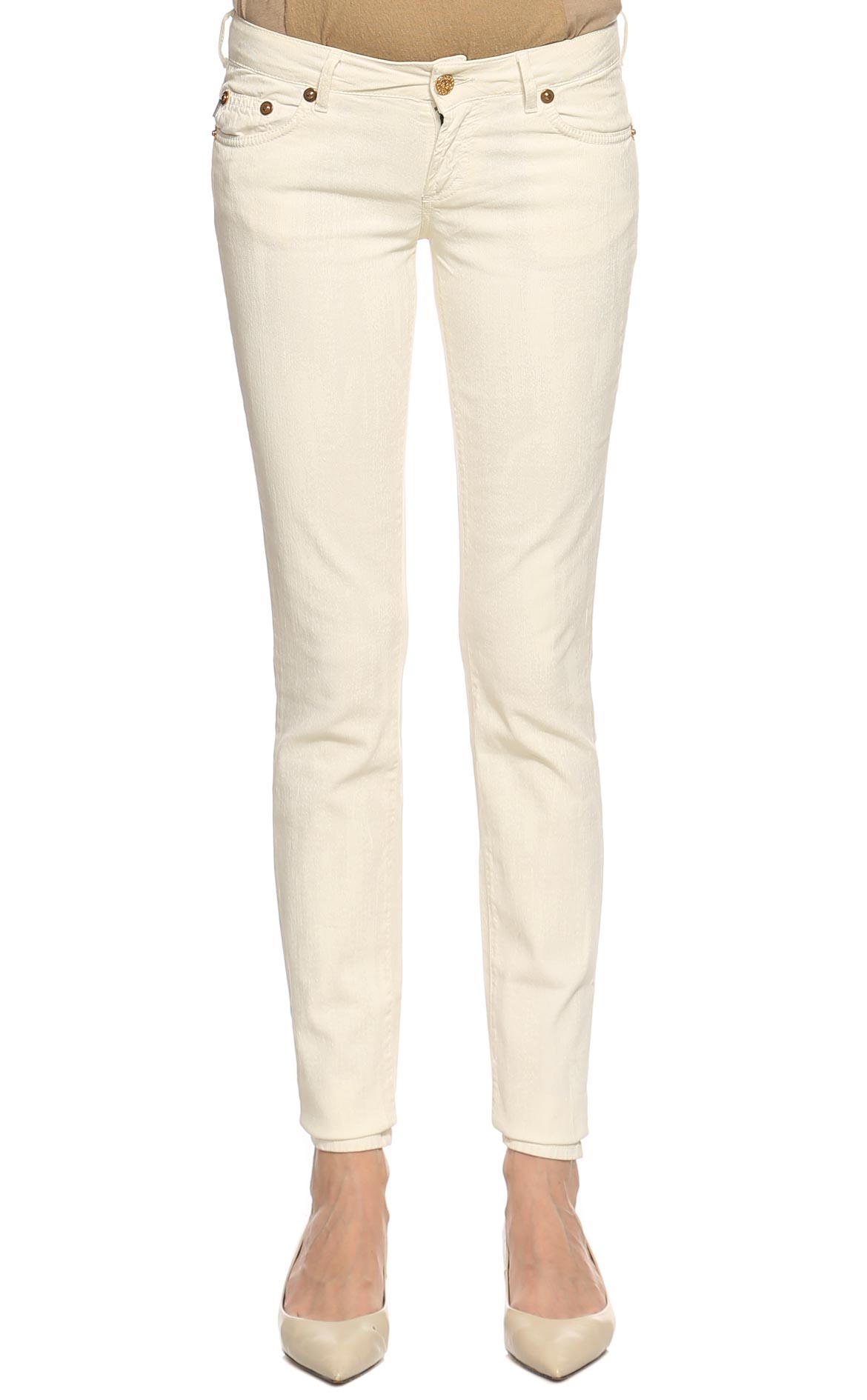 Just Cavalli-Just Cavalli Beyaz Pantolon Just Cavalli-Just Cavalli Beyaz Pantolon