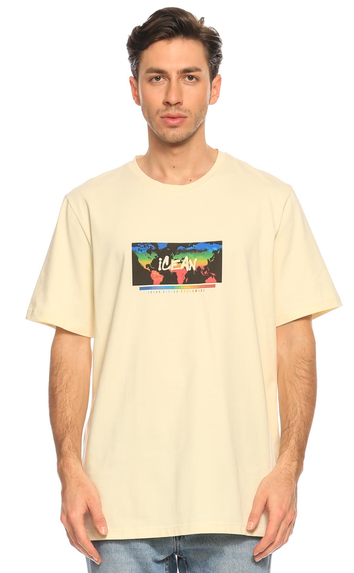 Icean-Icean Bej T-Shirt