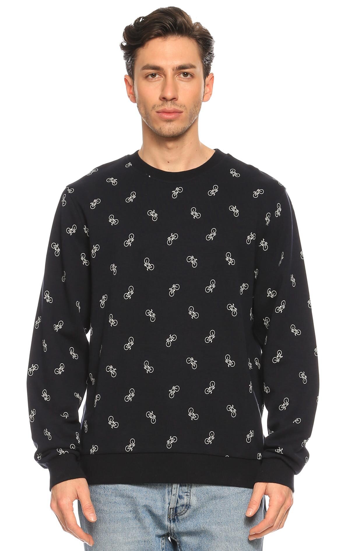 John Frank-Jhon Frank Lacivert Sweatshirt