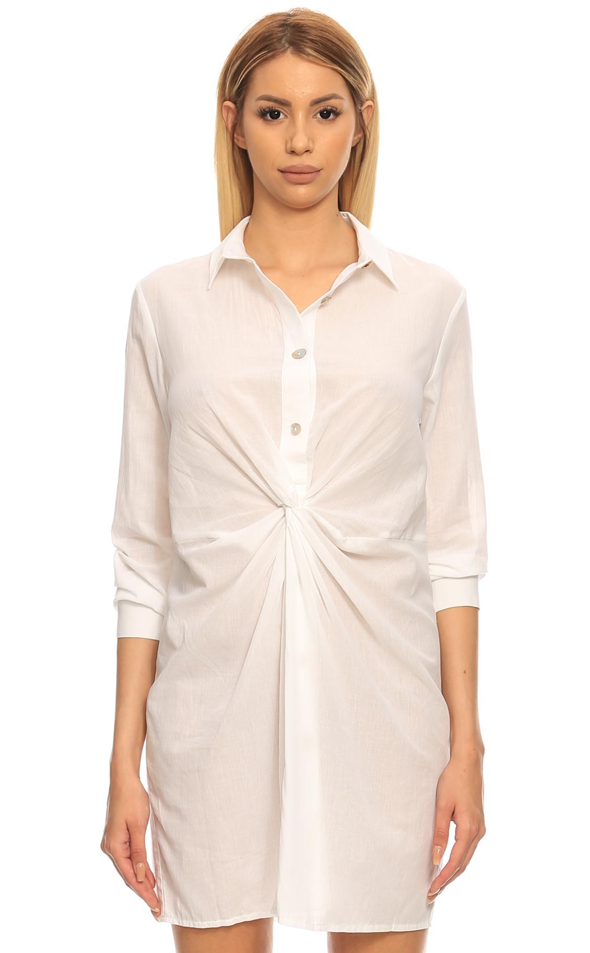 Evil Eye-Evil Eye Beyaz Kaftan