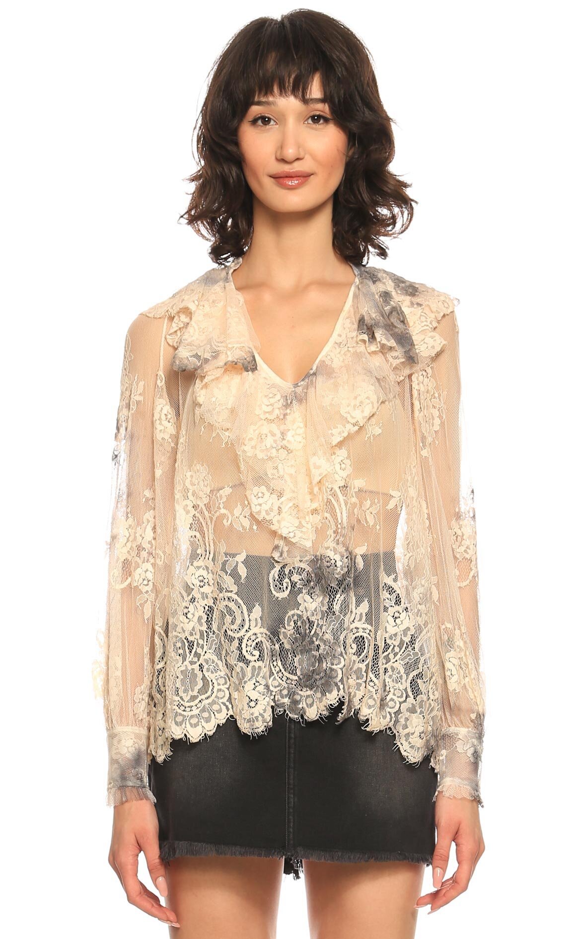 Aniye By-Aniye By Pudra Rengi Bluz Aniye By-Aniye By Pudra Rengi Bluz