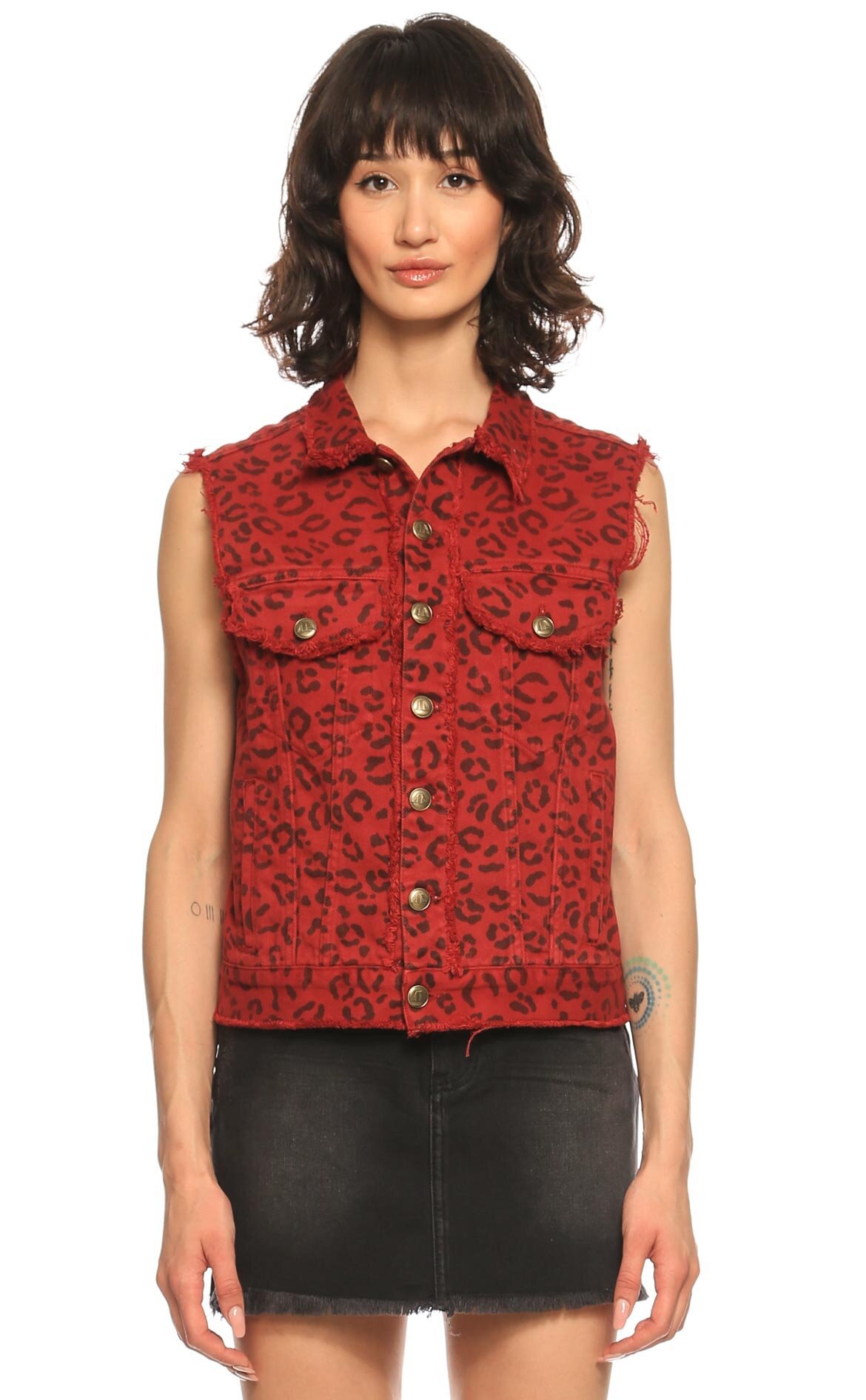 Aniye By-Aniye By Kırmızı Jean Ceket