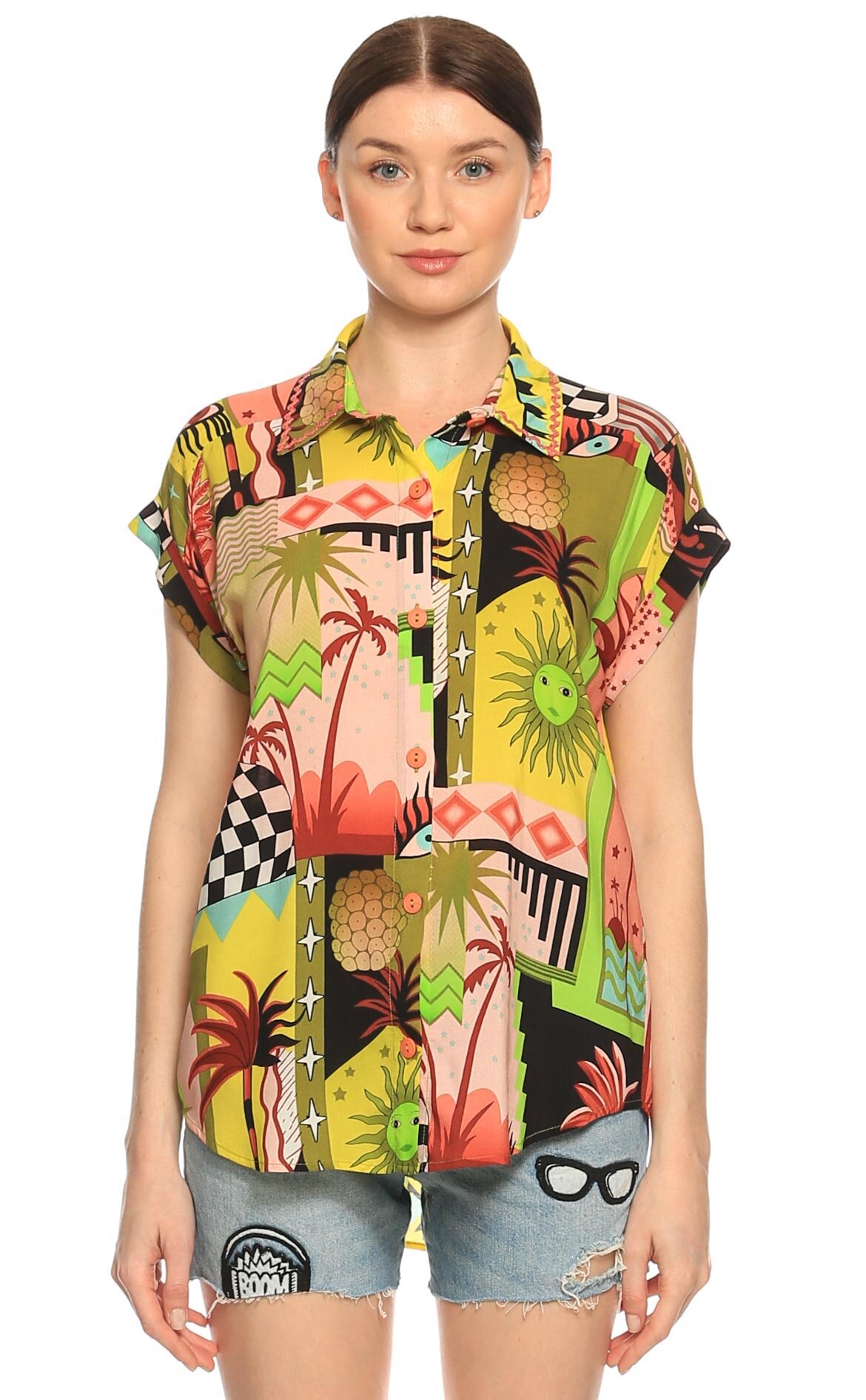 Lalipop Design-Lalipop Desing Yeşil Gömlek