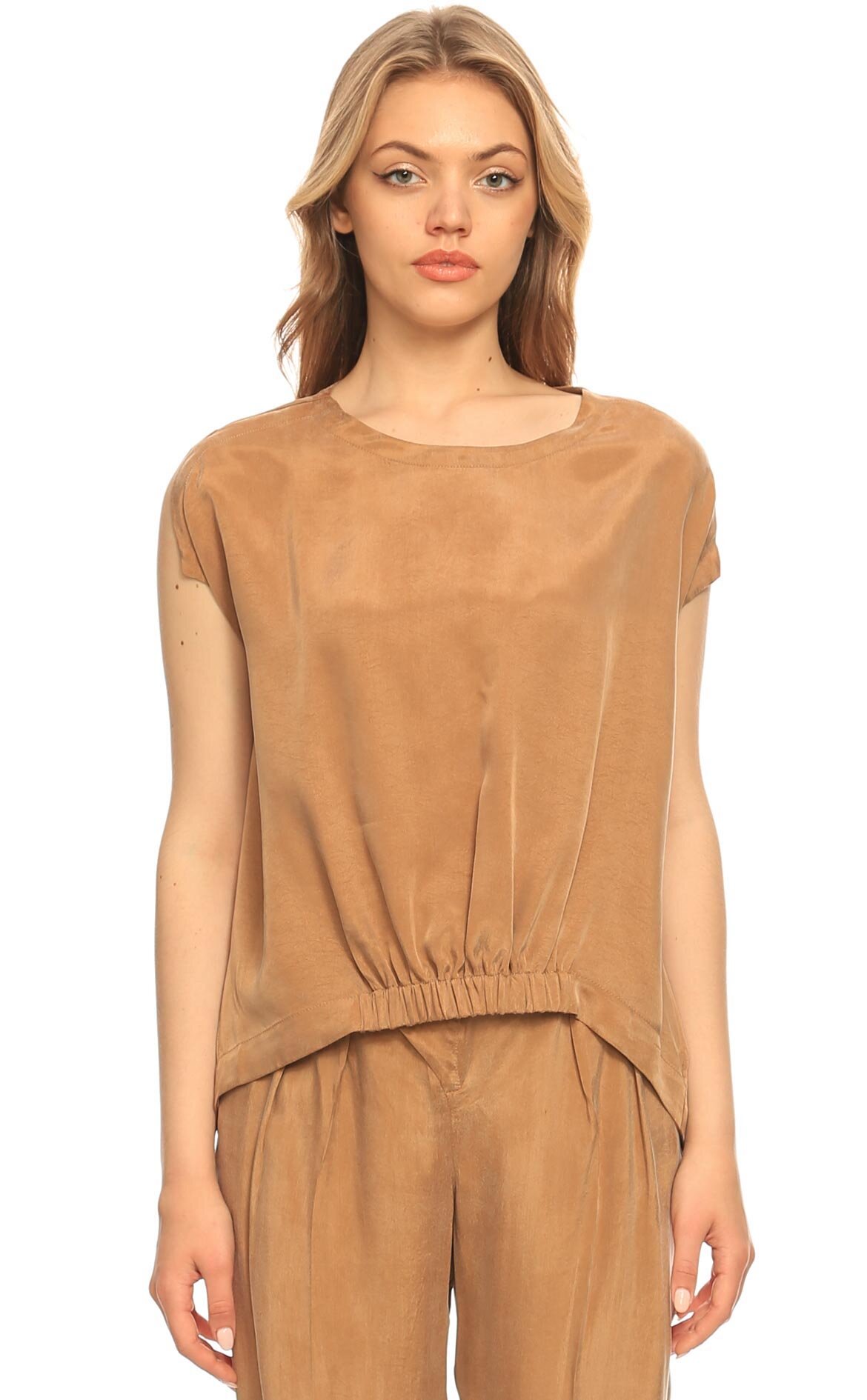 Quo-Quo Kahverengi Bluz