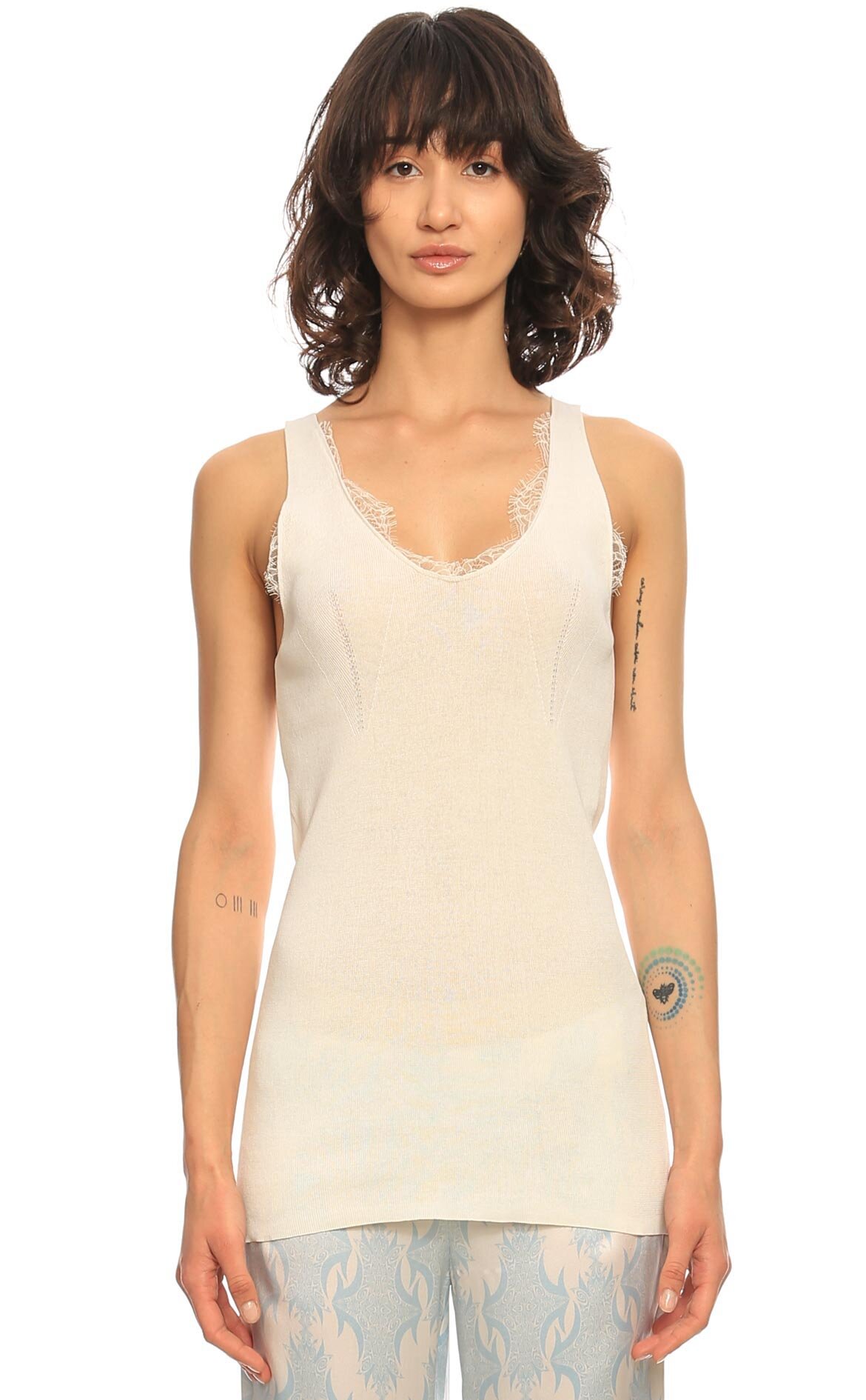 Lanvin-Lanvin Ekru Triko Lanvin-Lanvin Ekru Triko