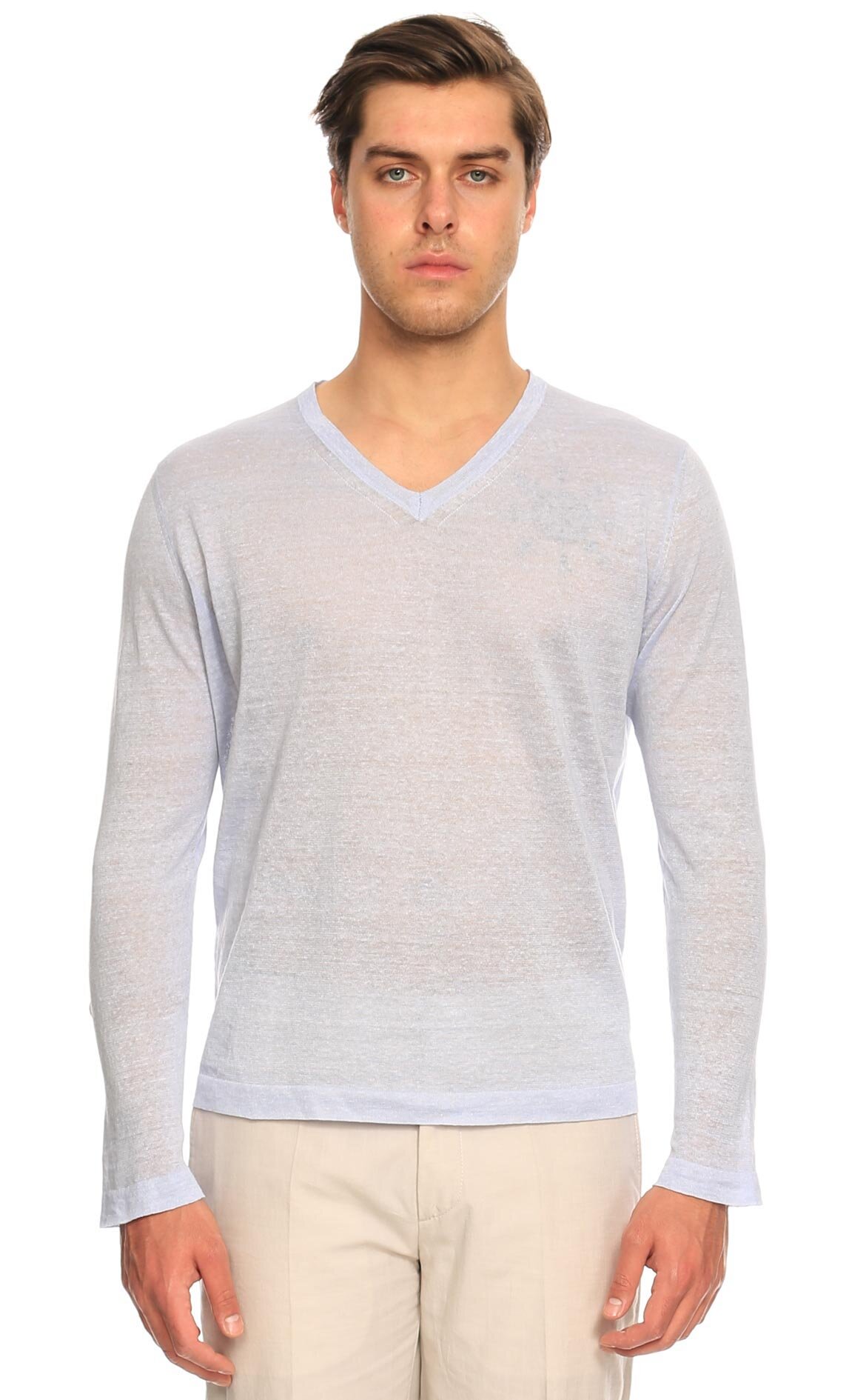 Cesare Attolini-Cesare Attolini Mavi Triko Cesare Attolini-Cesare Attolini Mavi Triko