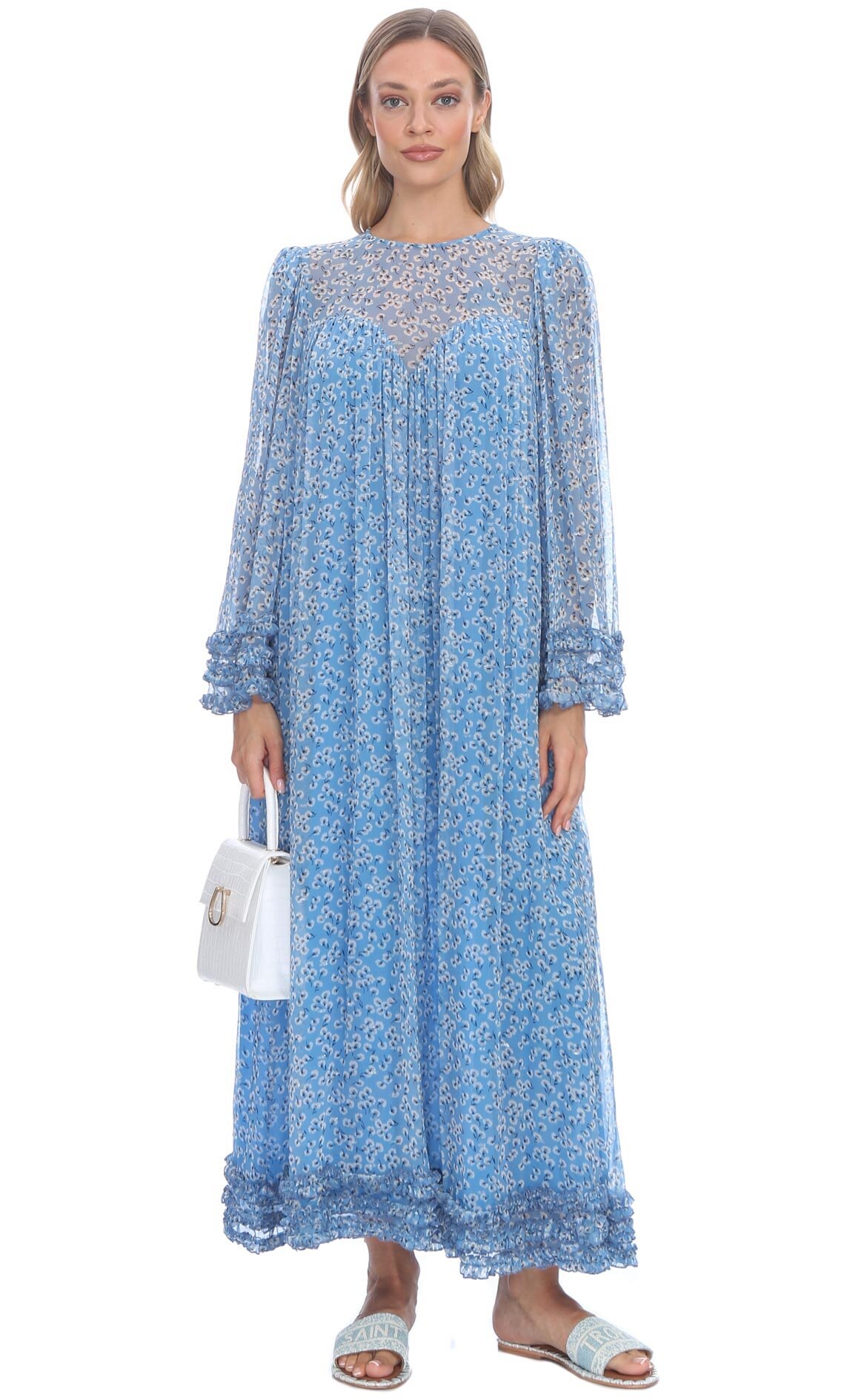 Exquise-Exquise Mavi Elbise