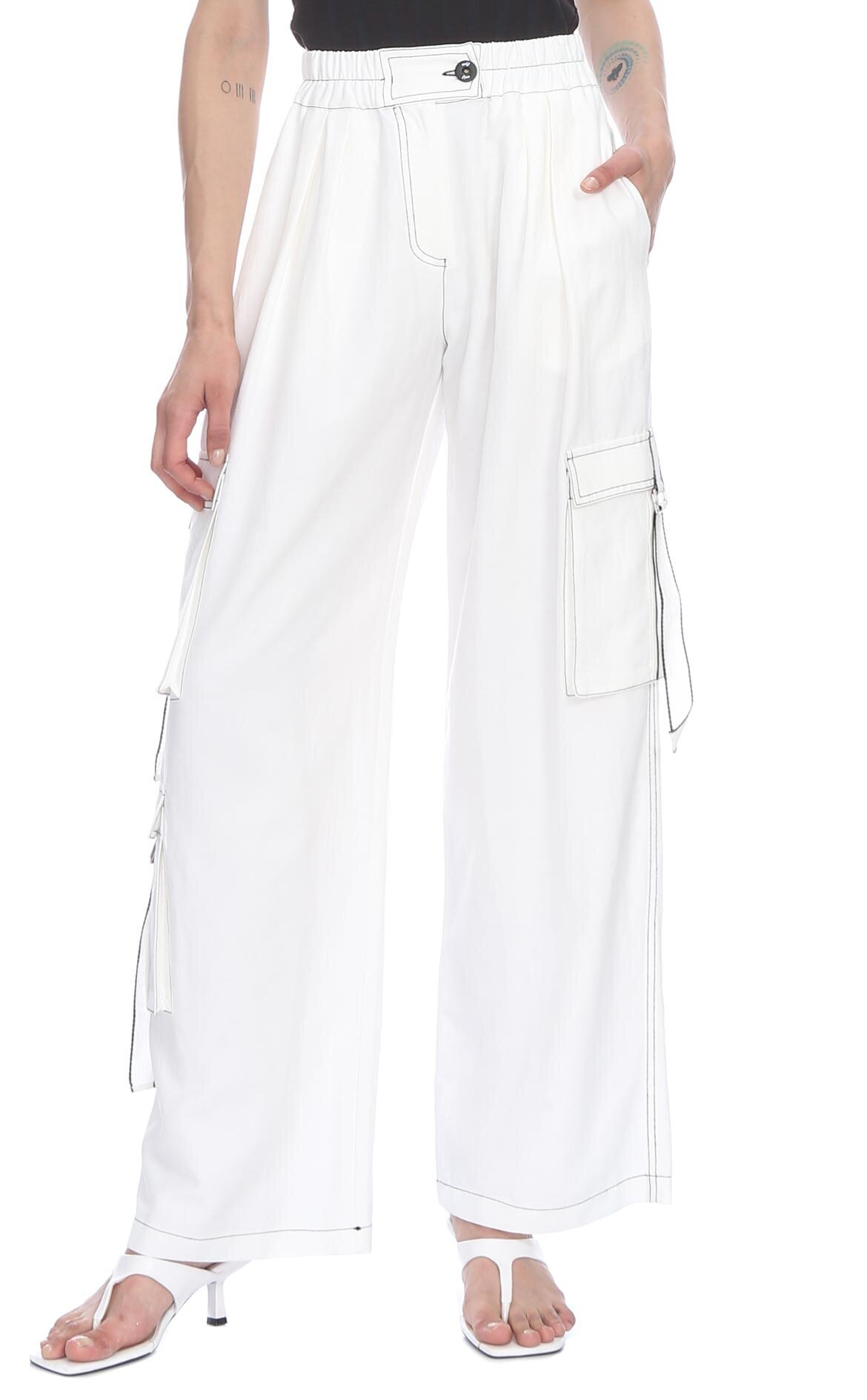 What İf-What İf Beyaz Pantolon