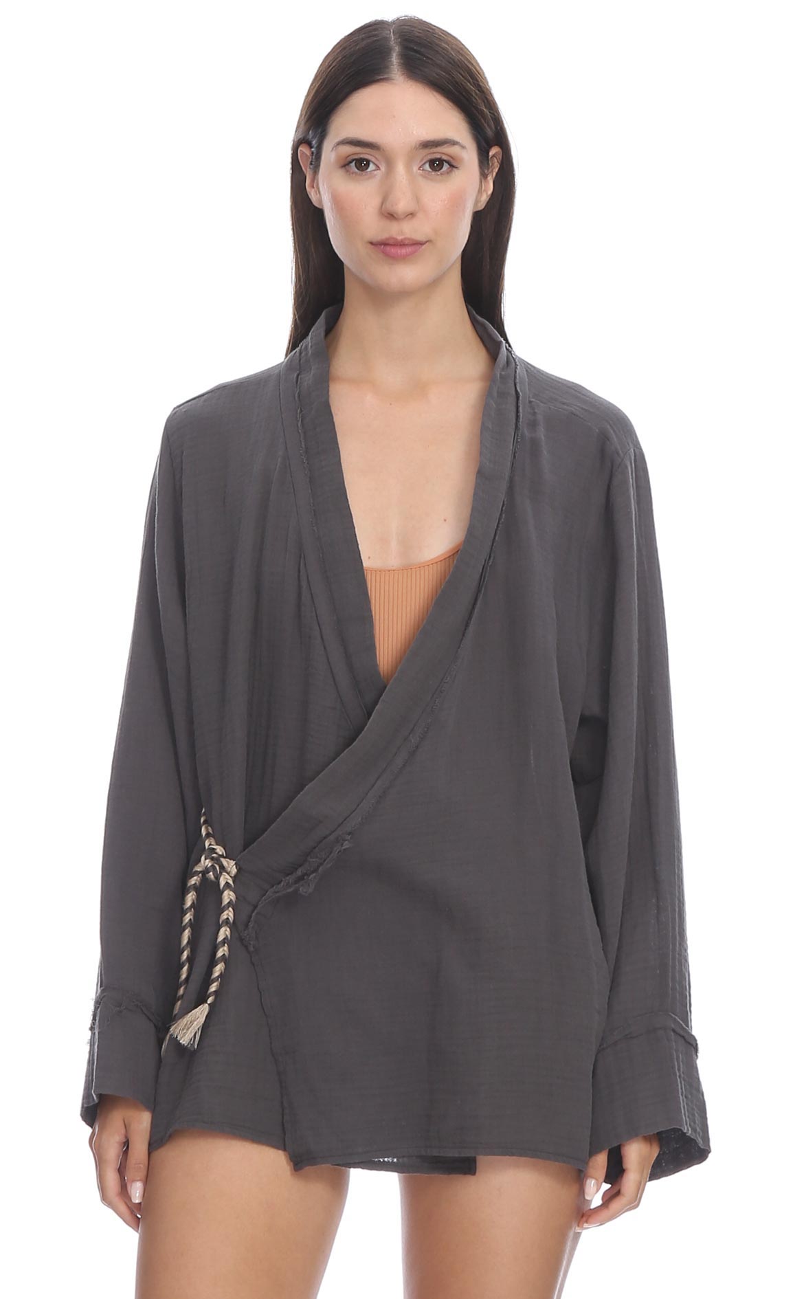 Sherbet Design-Sherbet Desing Antrasit Kimono Sherbet Design-Sherbet Desing Antrasit Kimono