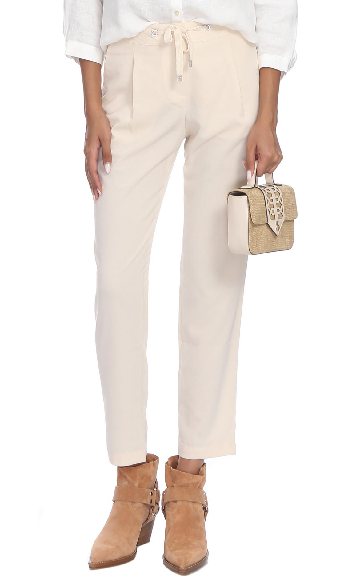 Marc Cain-Marc Cain Krem Rengi Pantolon Marc Cain-Marc Cain Krem Rengi Pantolon