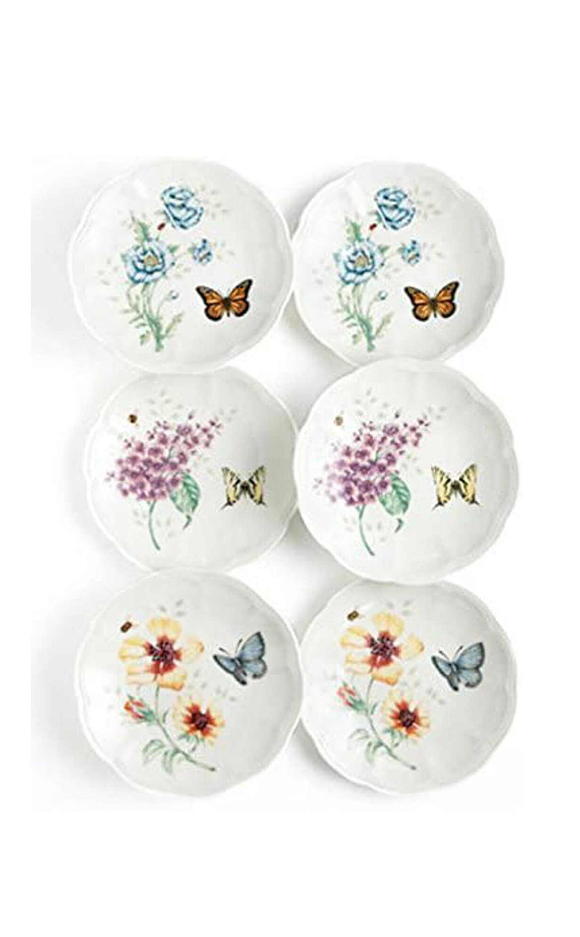 Lenox-Lenox Butterfly Düz Tabak, 6'lı Set Lenox-Lenox Butterfly Düz Tabak, 6'lı Set