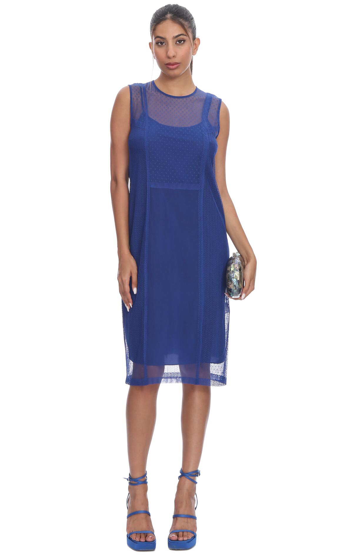 DKNY-DKNY Lacivert Elbise