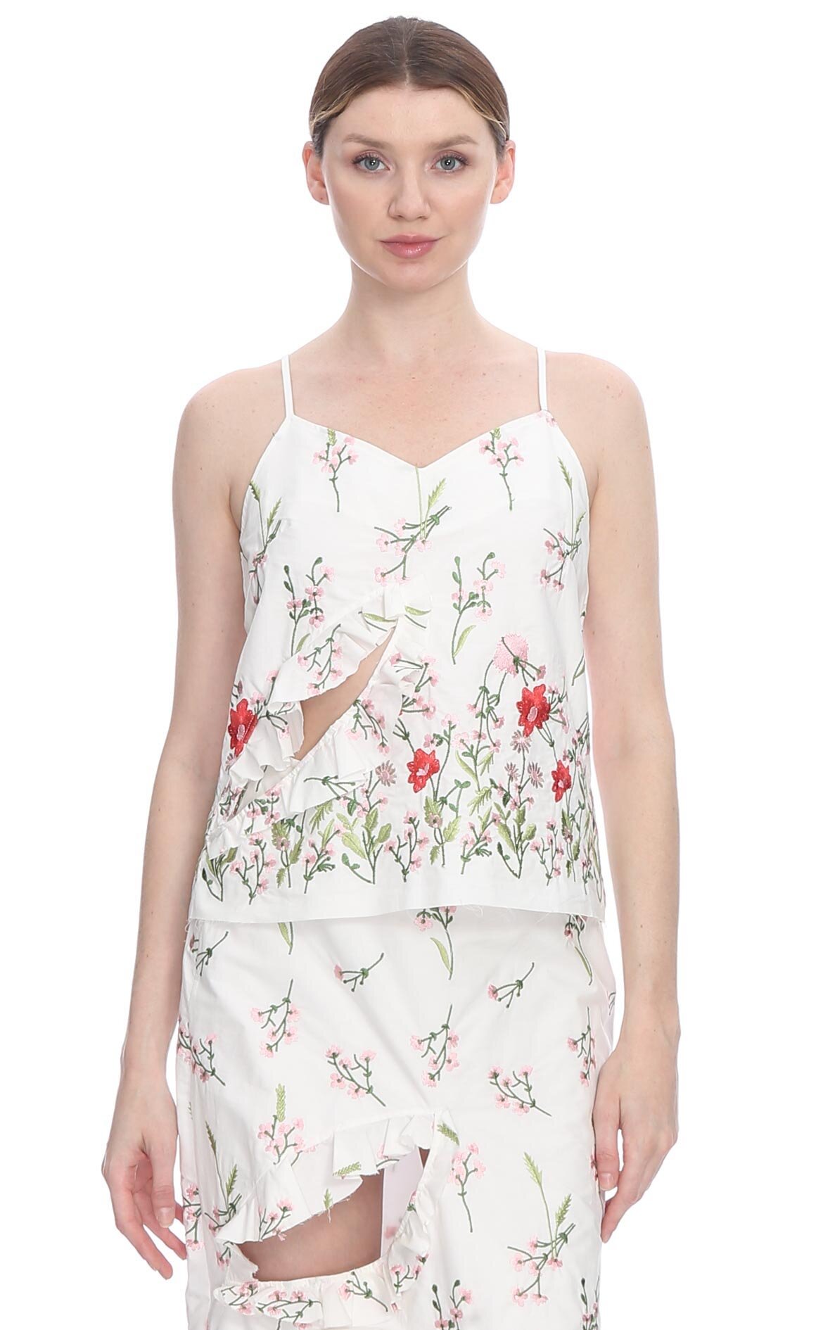 Marques Almeida-Marques Almeida Beyaz Bluz