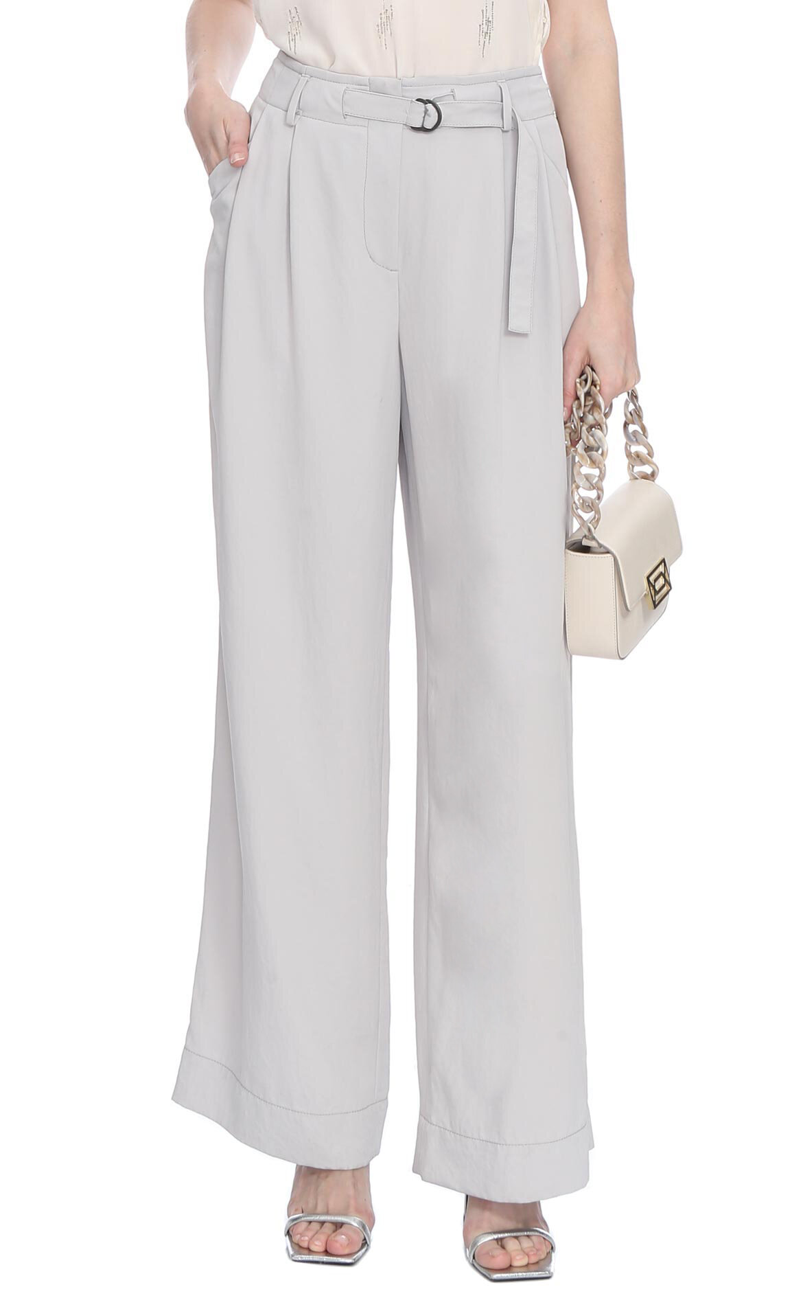 DKNY-DKNY Gri Pantolon