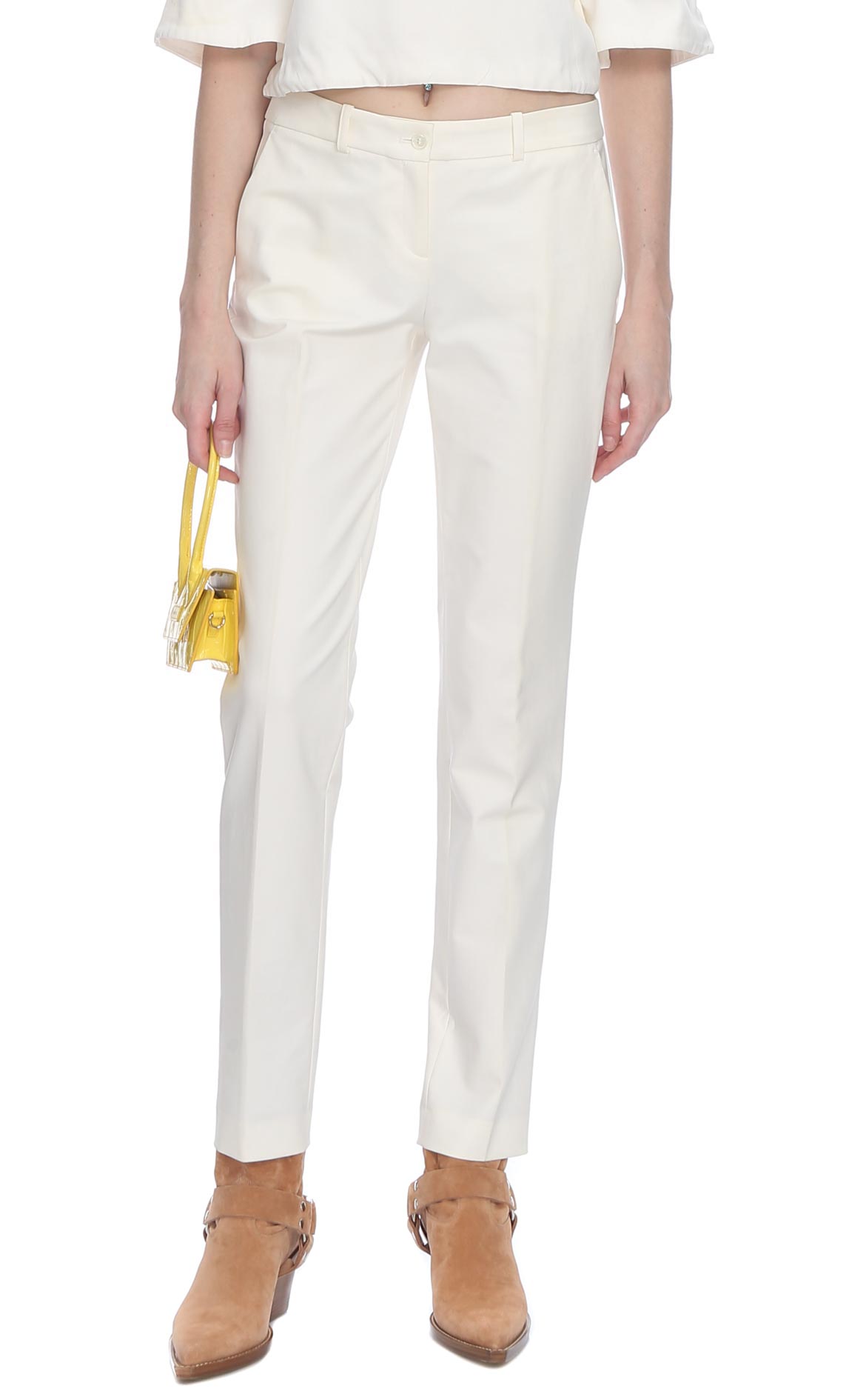 Michael Kors Collection-Michael Kors Ekru Pantolon Michael Kors Collection-Michael Kors Ekru Pantolon