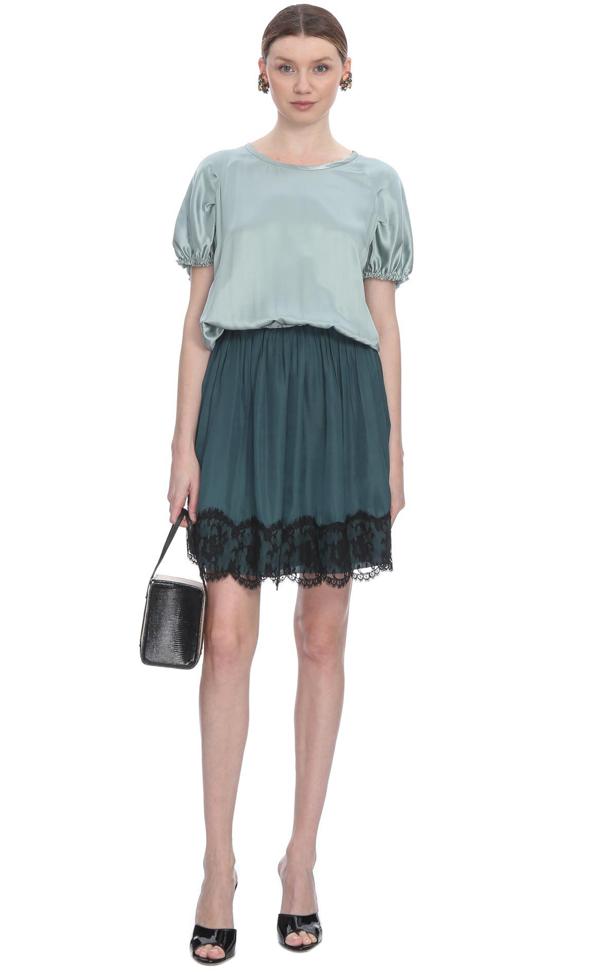 Lanvin-Lanvin Yeşil Elbise