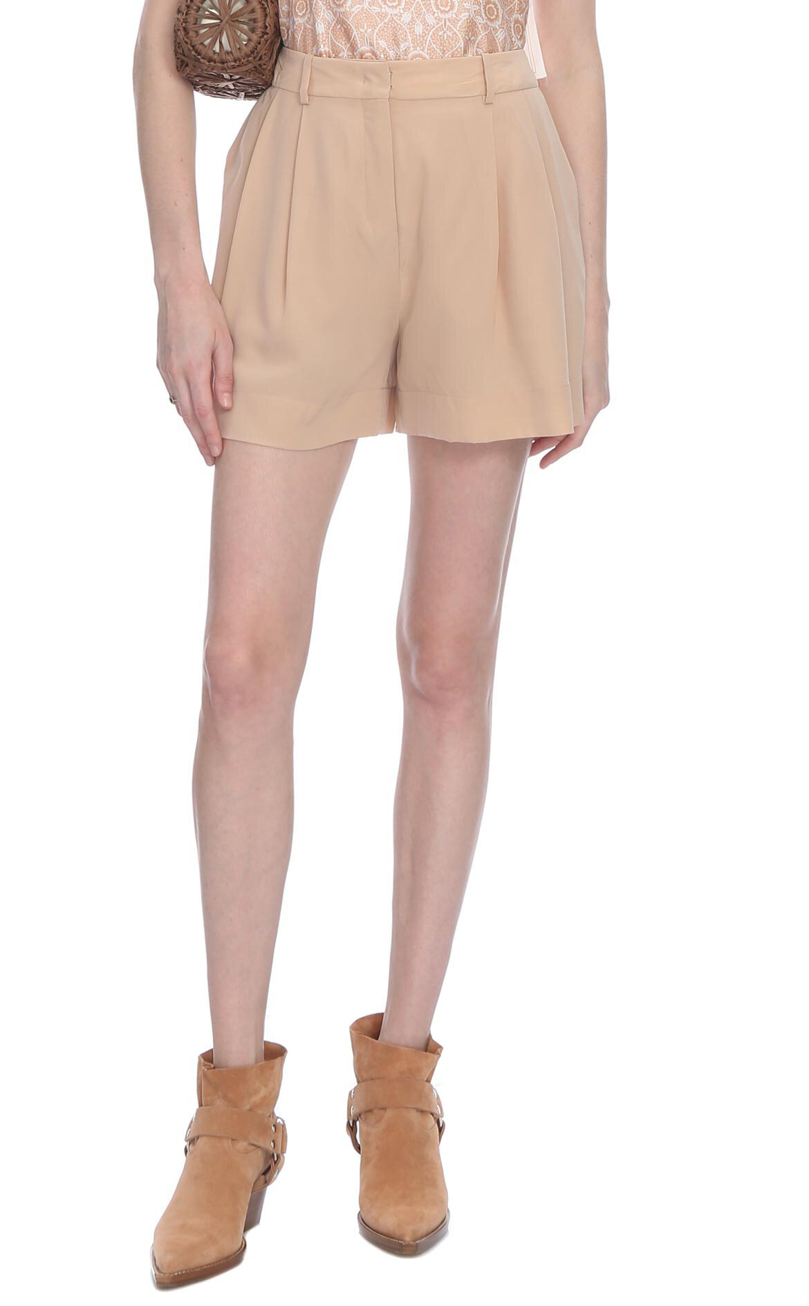 Agnona-Agnona Bej Rengi Şort