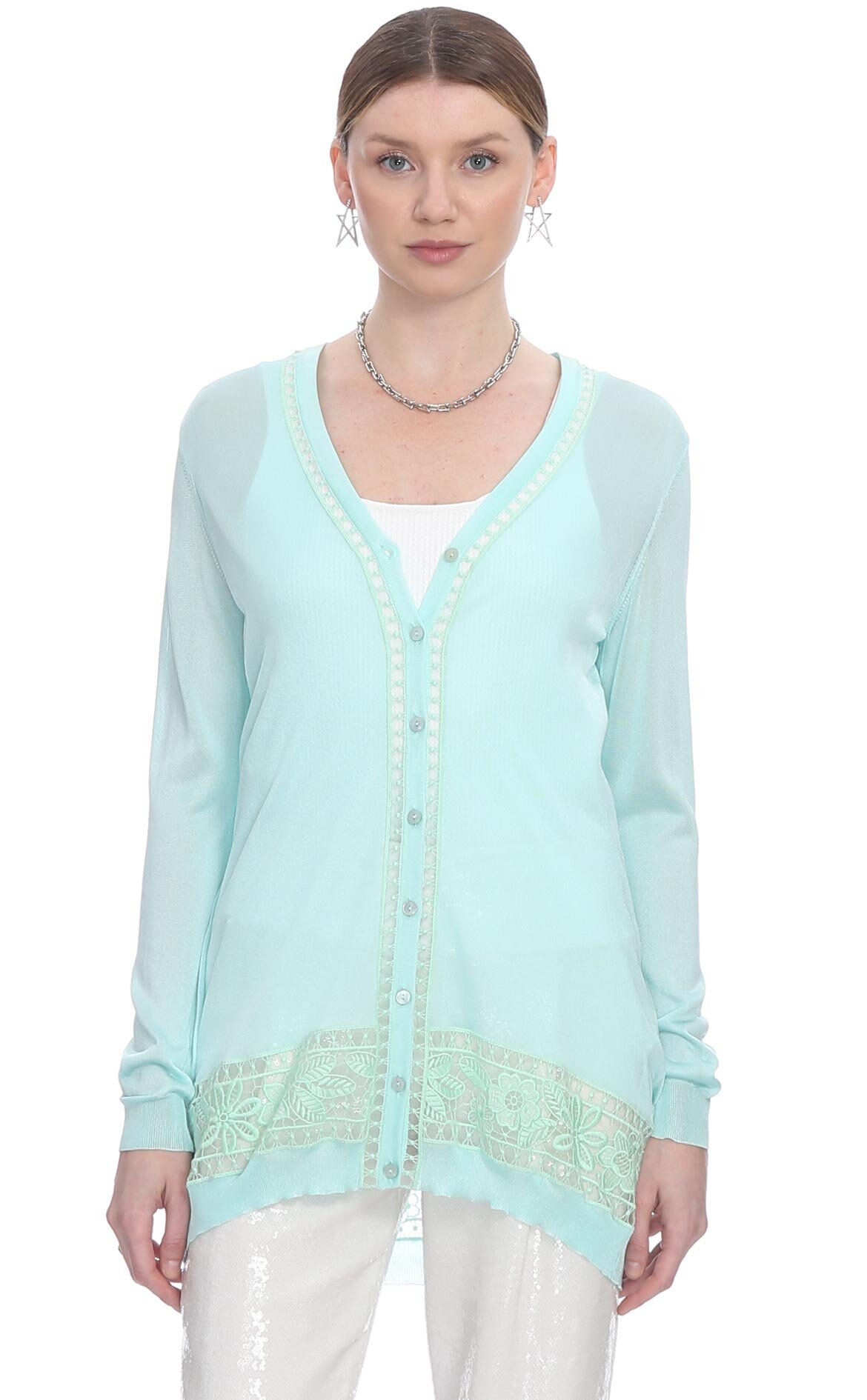 Blumarine-Bluemarin Yeşil Hırka