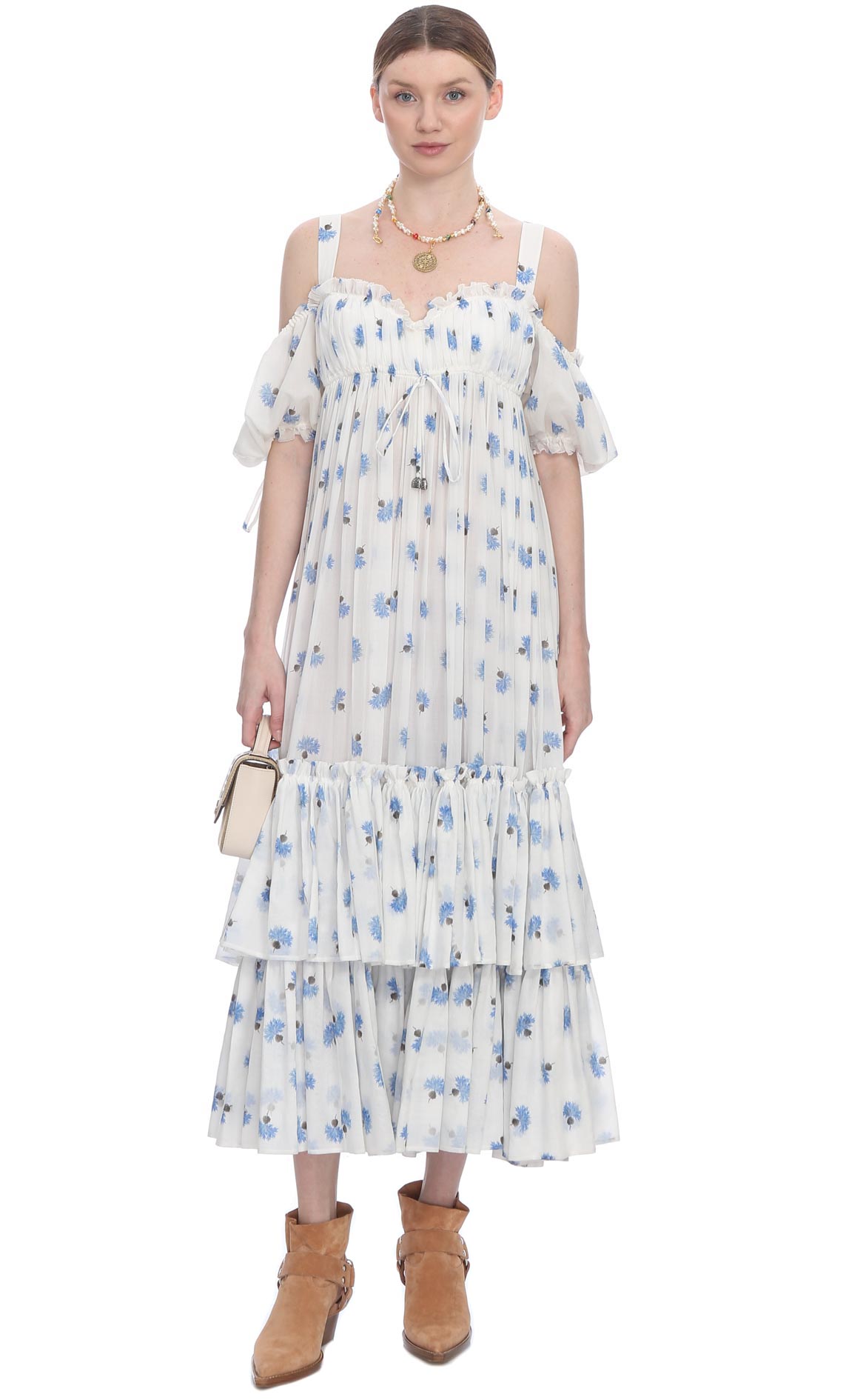 Alexander McQueen-Alexander Mcqueen Mavi Elbise Alexander McQueen-Alexander Mcqueen Mavi Elbise