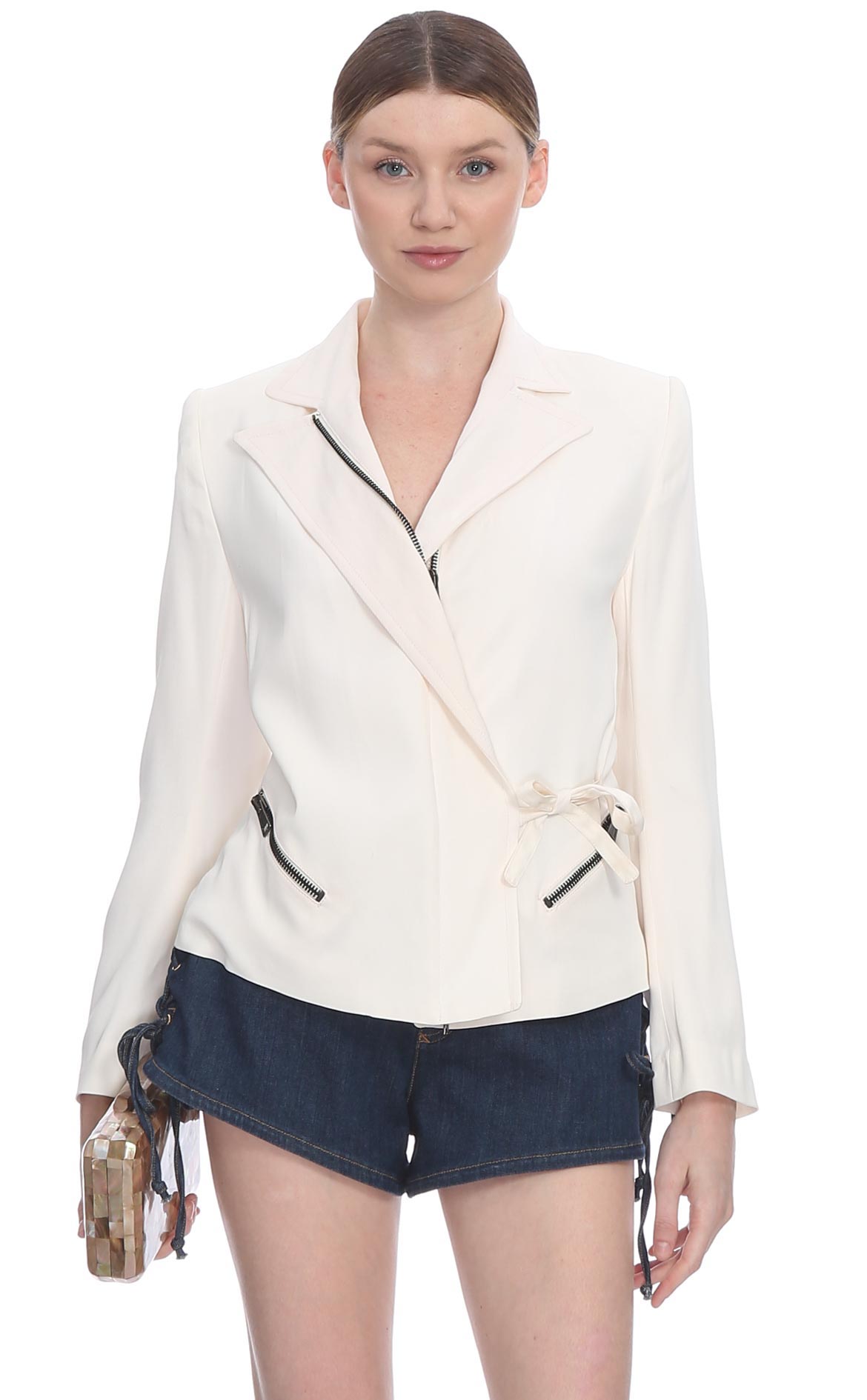 Ann Demeulemeester-Ann Demeulemeester Krem Rengi Ceket