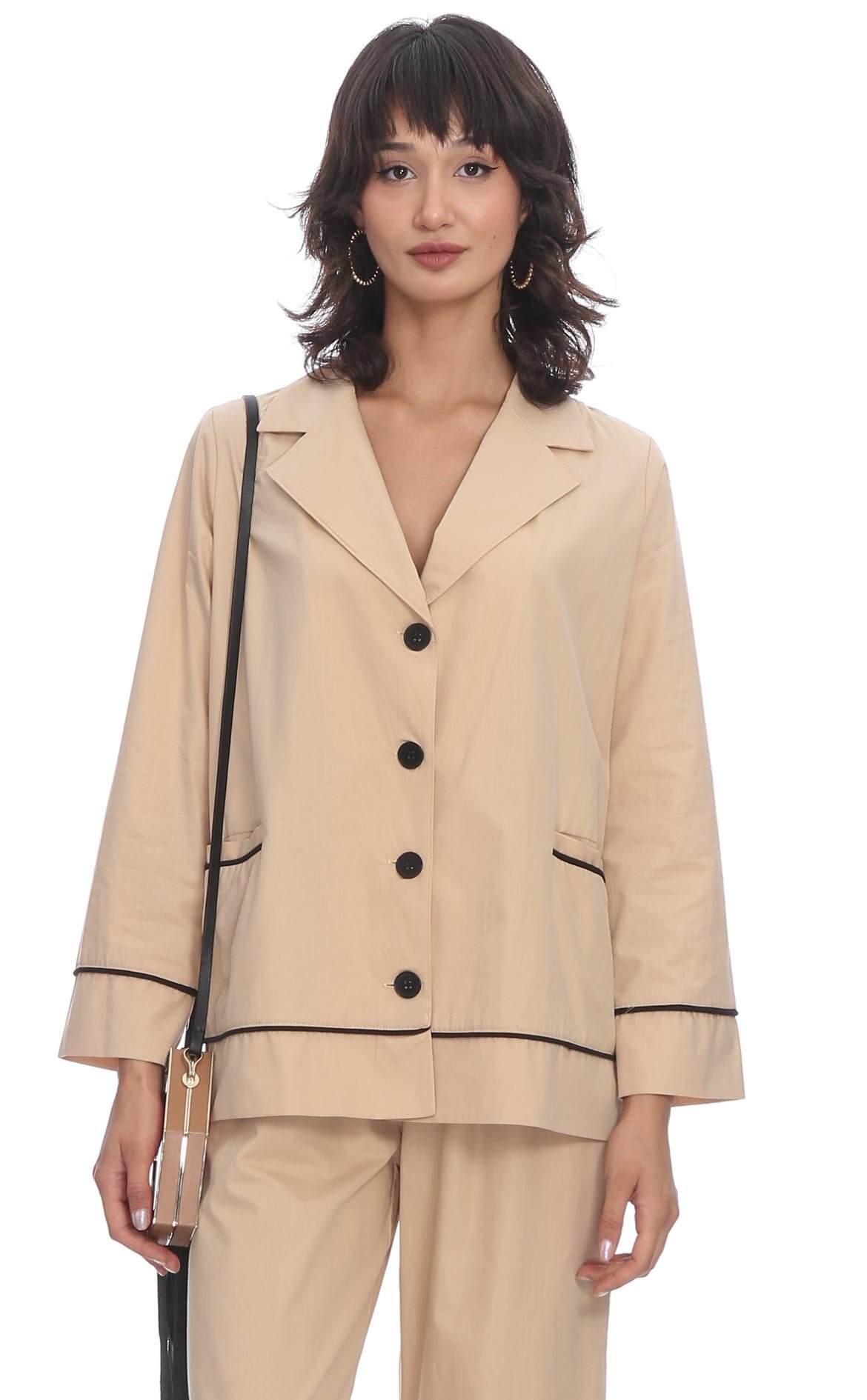 Rivus-Rivus Bej Gömlek