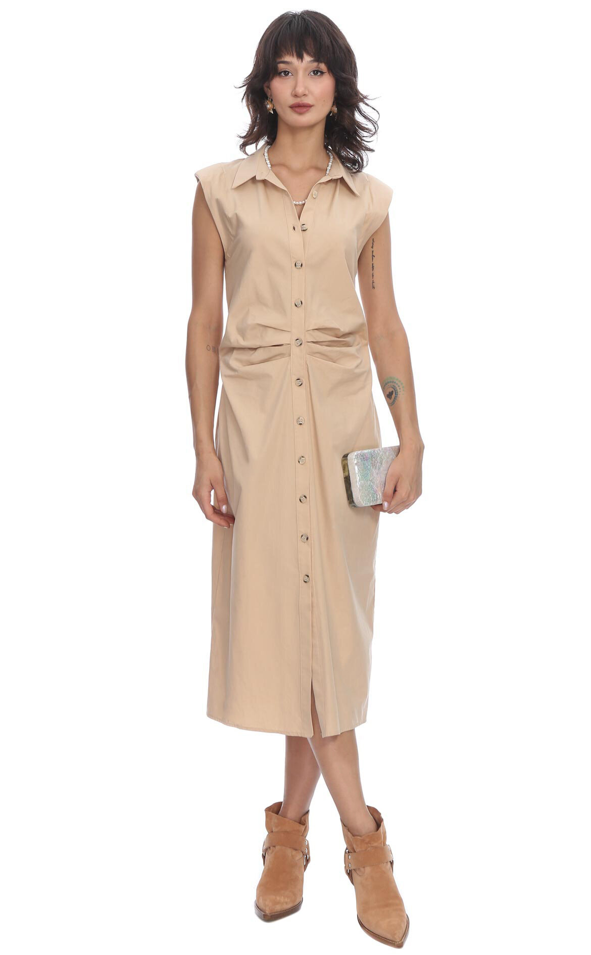 Rivus-Rivus Bej Elbise